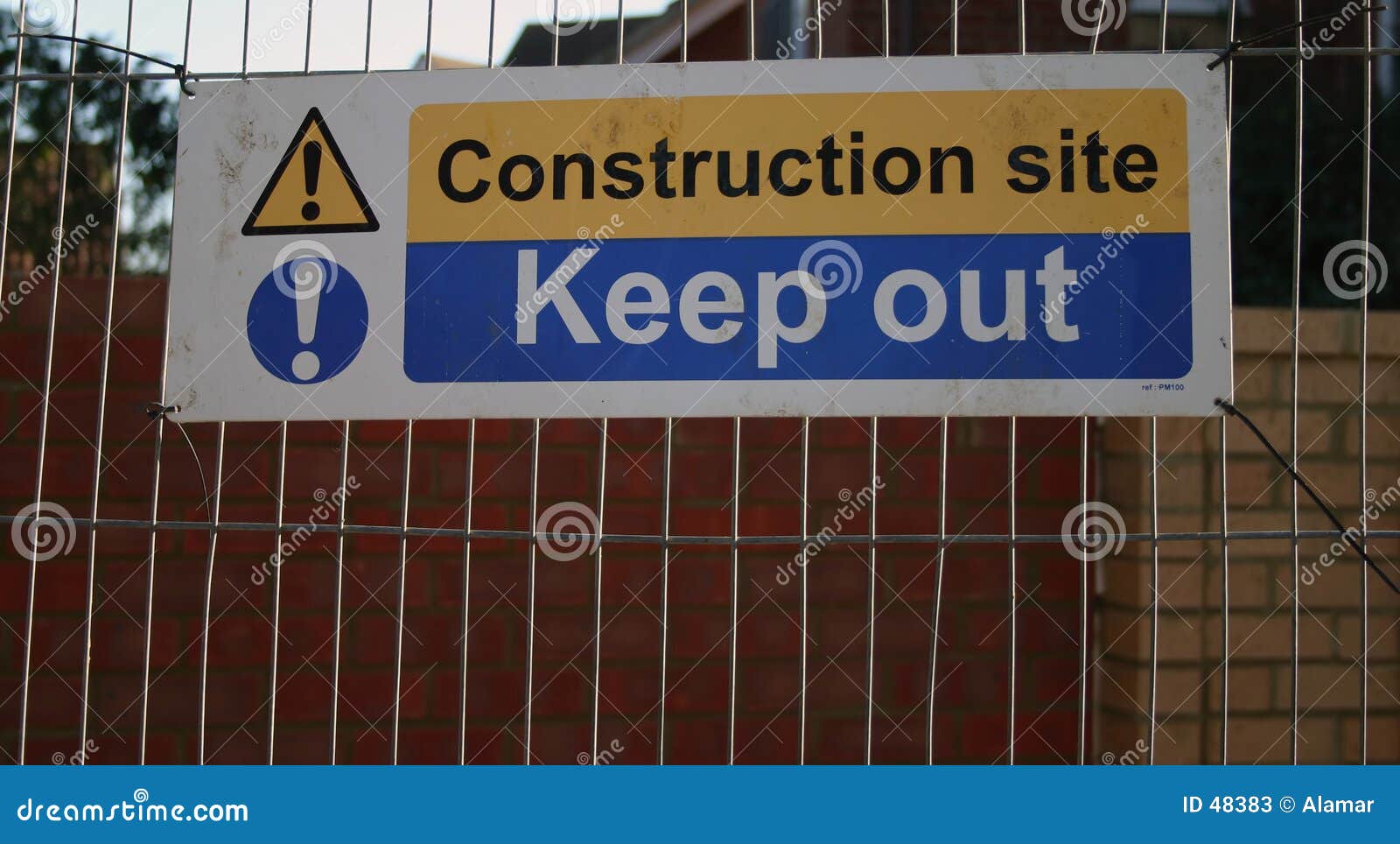 Construction site sign stock image. Image of workplace, site - 48383