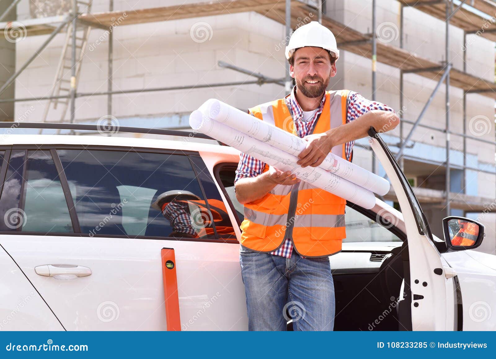 Construction Site - Site Manager and Architect O Stock Image - Image of ...