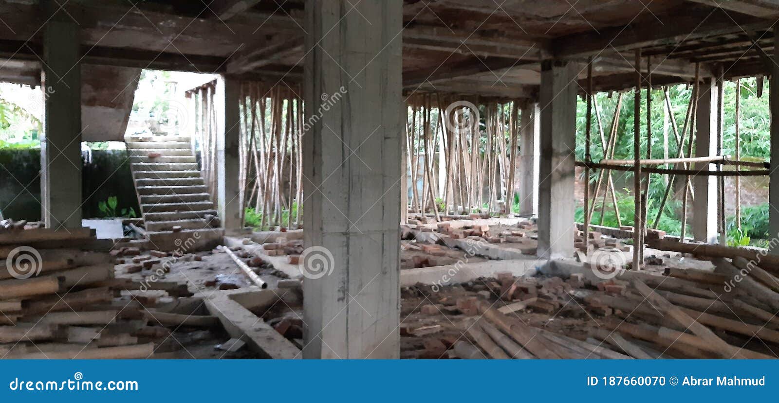 Construction Site 1st Floor Stock Photo - Image of house, site: 187660070