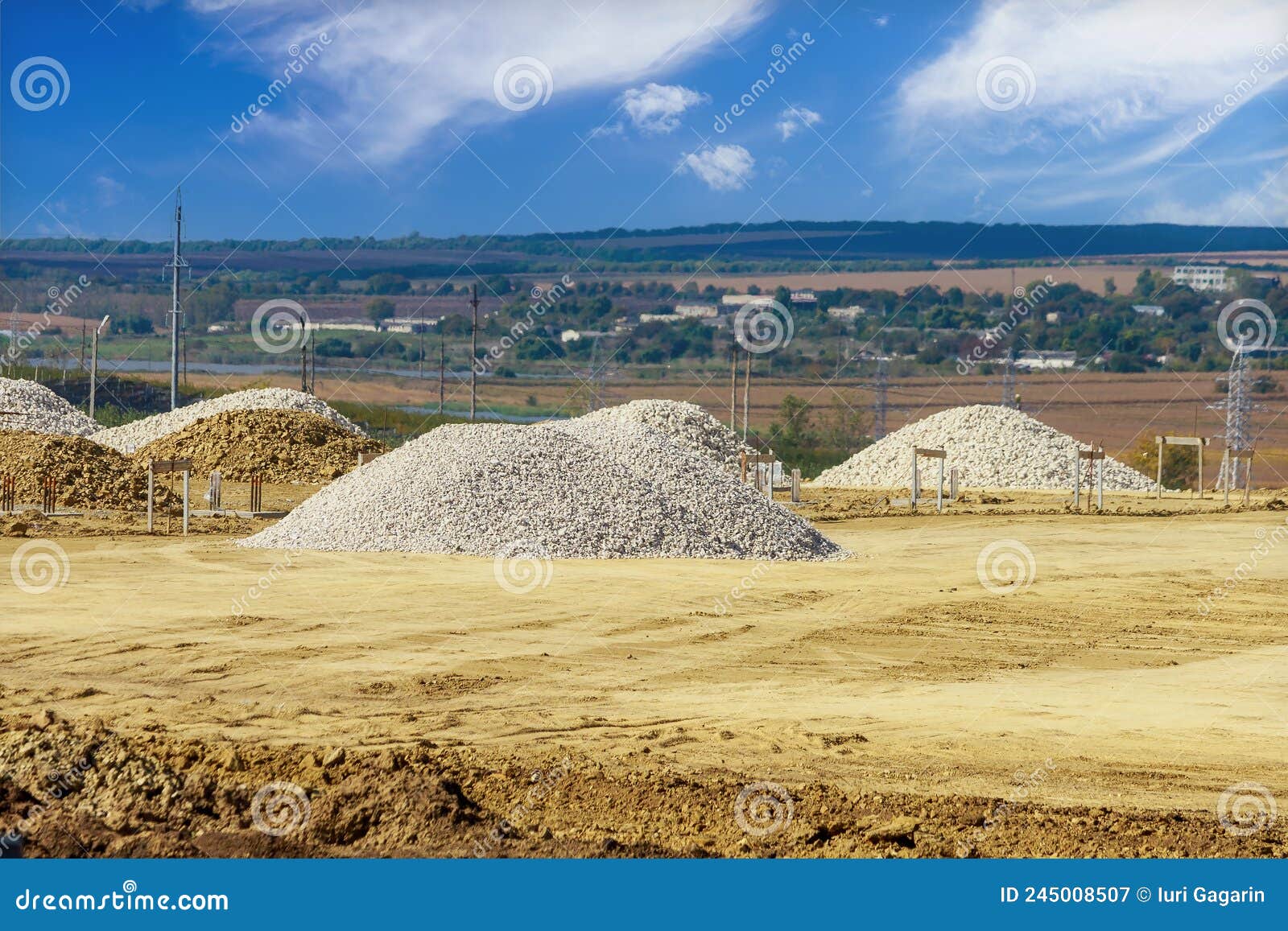 Construction Site at the Stage of Preparing the Area for the Foundation ...