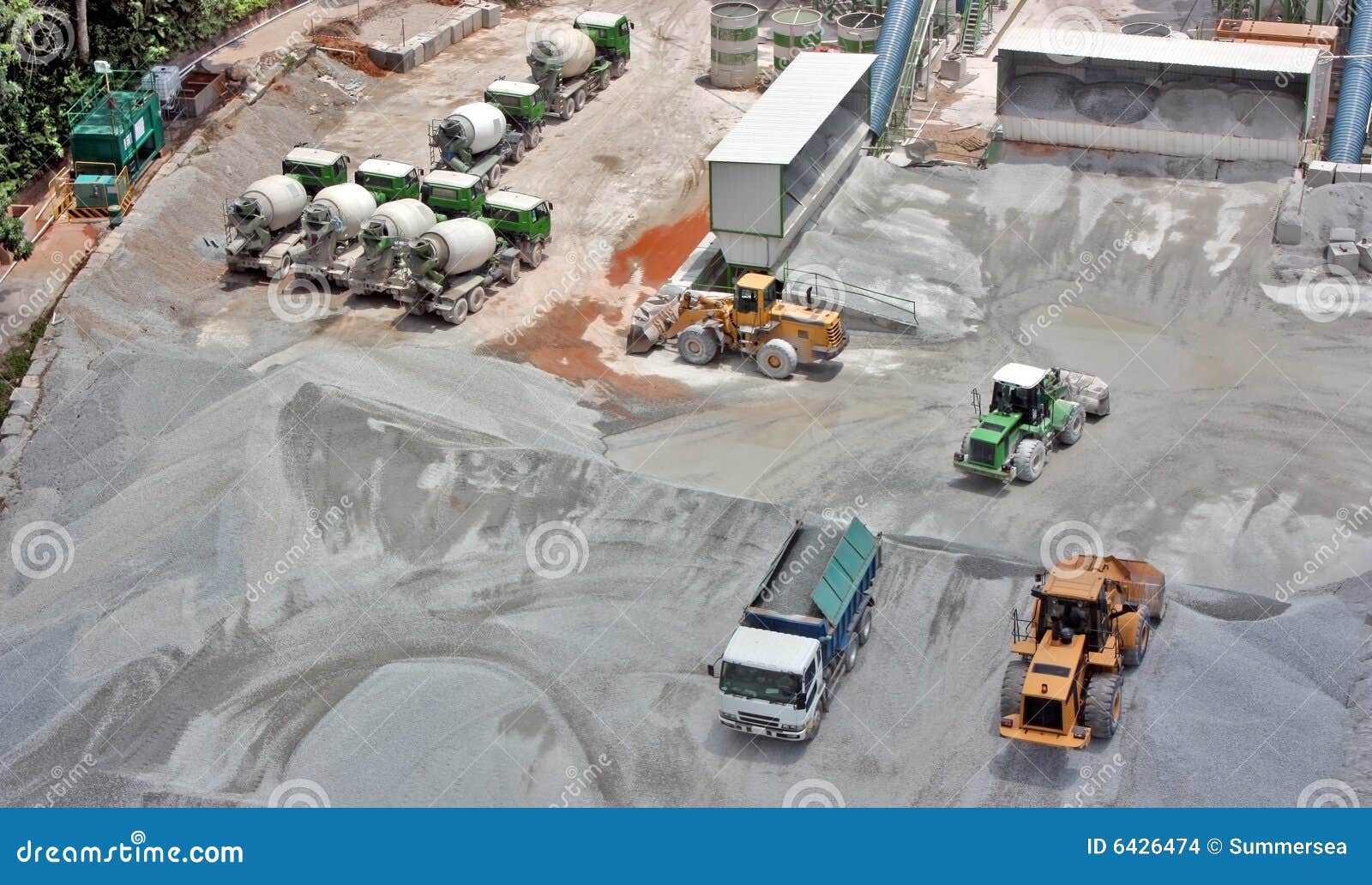 Construction Site Stockpile Stock Photo - Image of height, heavy: 6426474