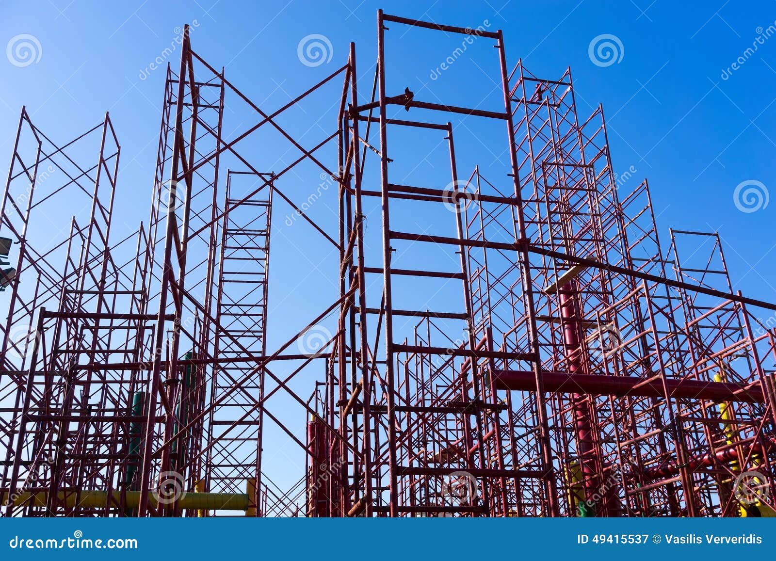 Construction Site,structure Detail in Process of Construction Stock ...