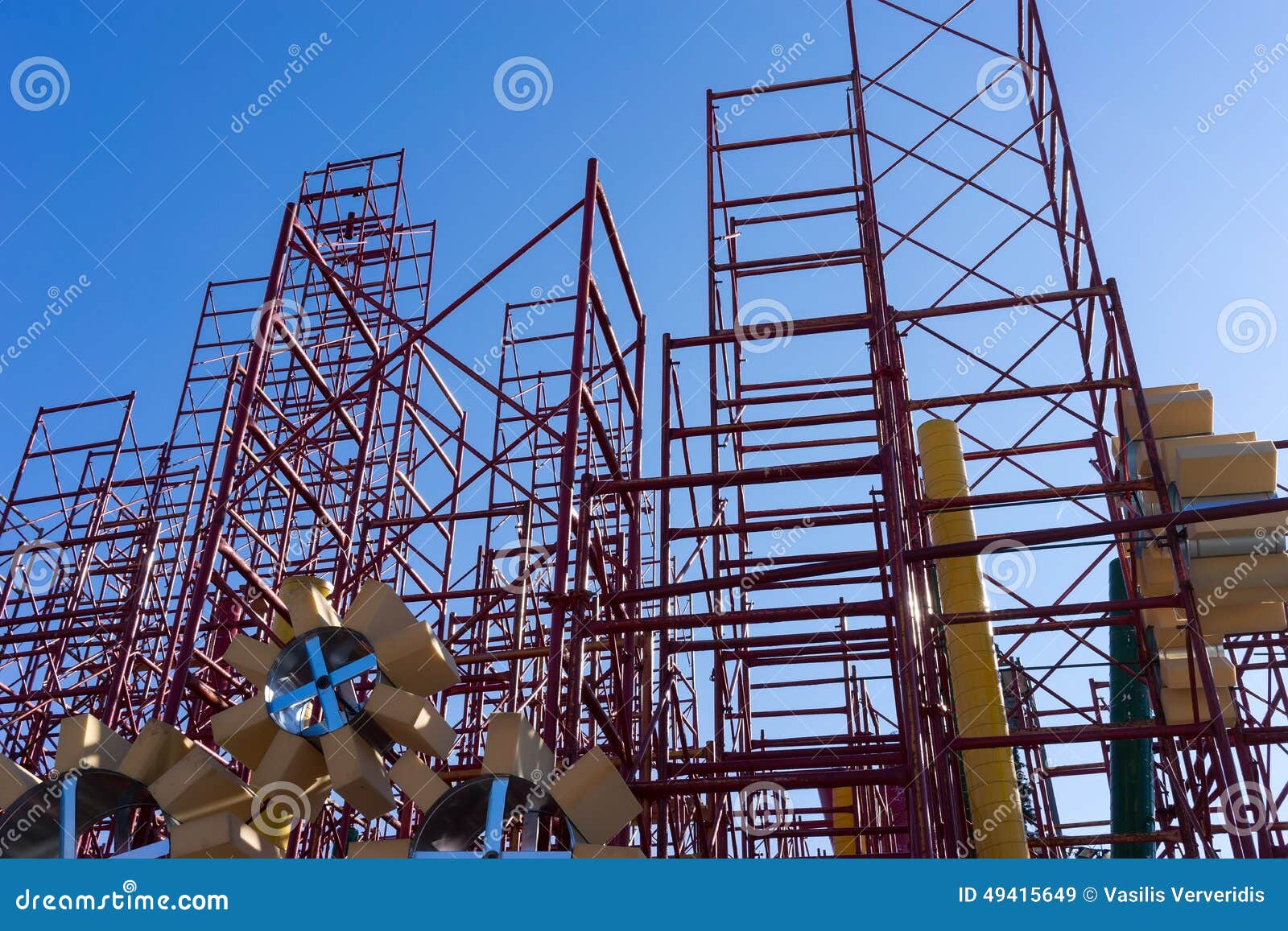 Construction Site,structure Detail in Process of Construction Stock ...