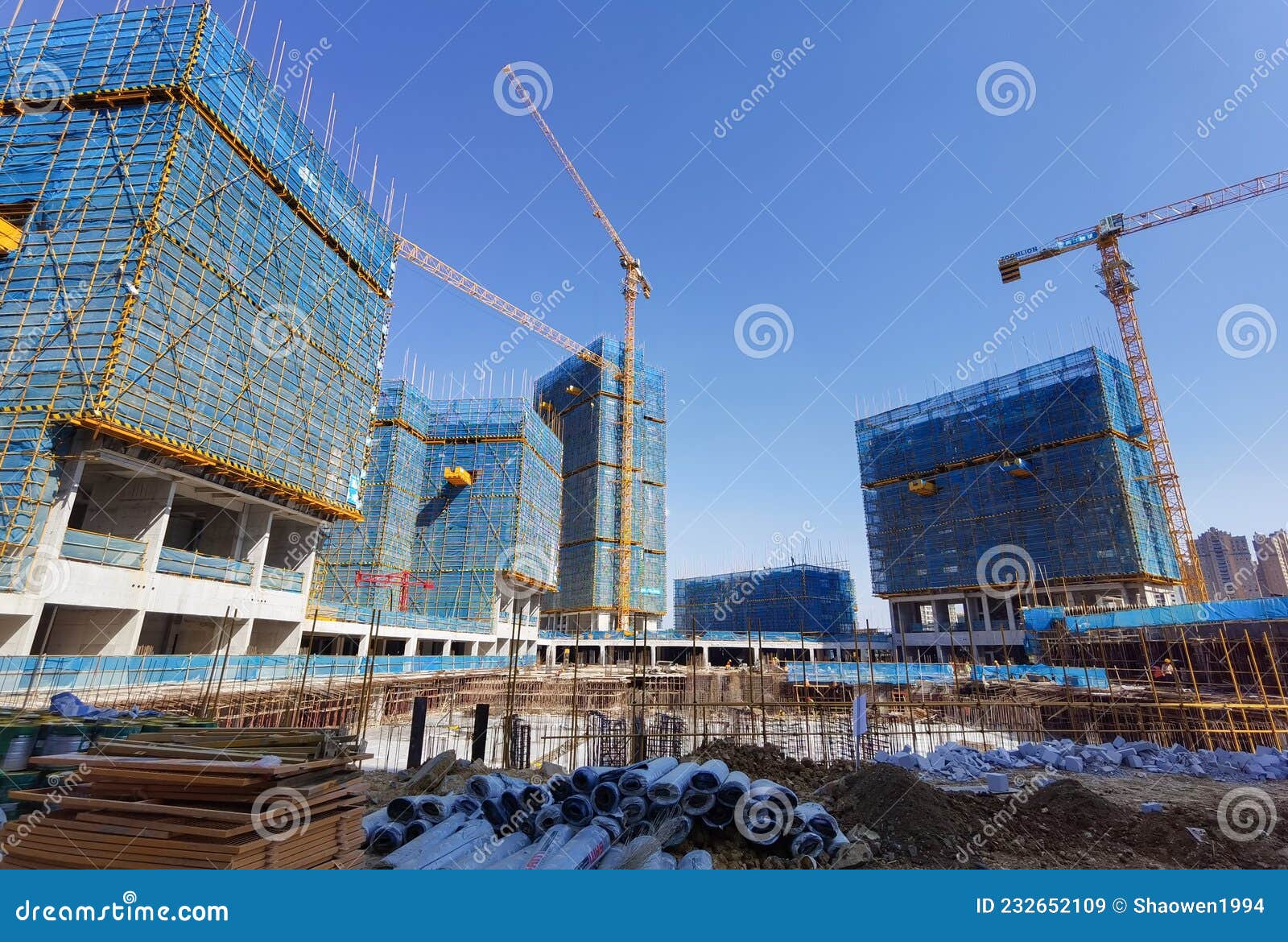 The Construction Site in the Structure Phase Editorial Stock Image ...