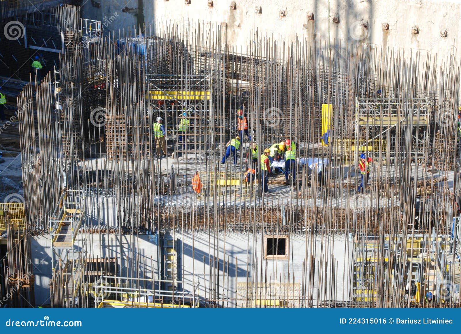On the Construction Site of a Tall Building Editorial Photo - Image of ...