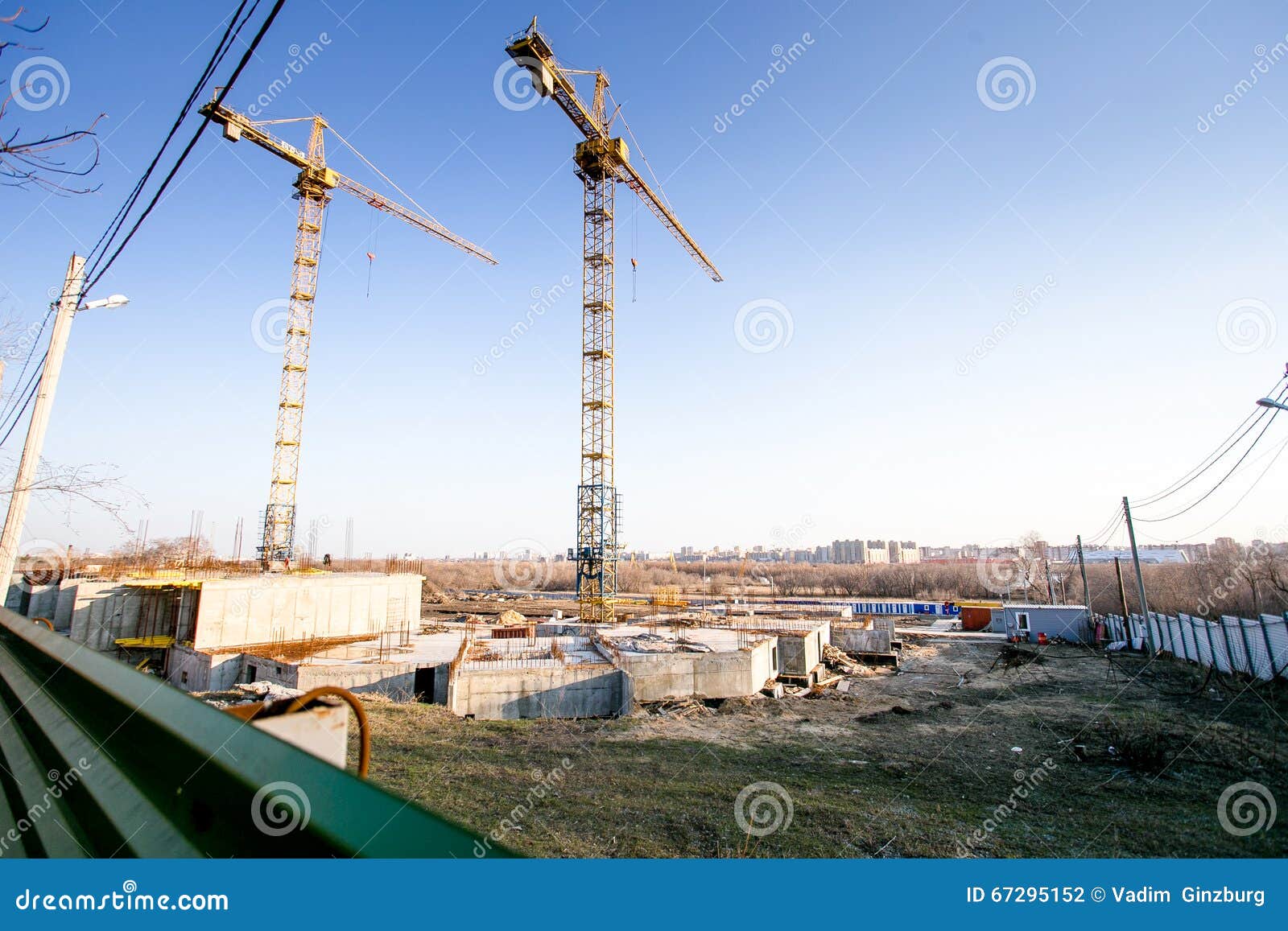 Construction site and tap stock photo. Image of frame - 67295152