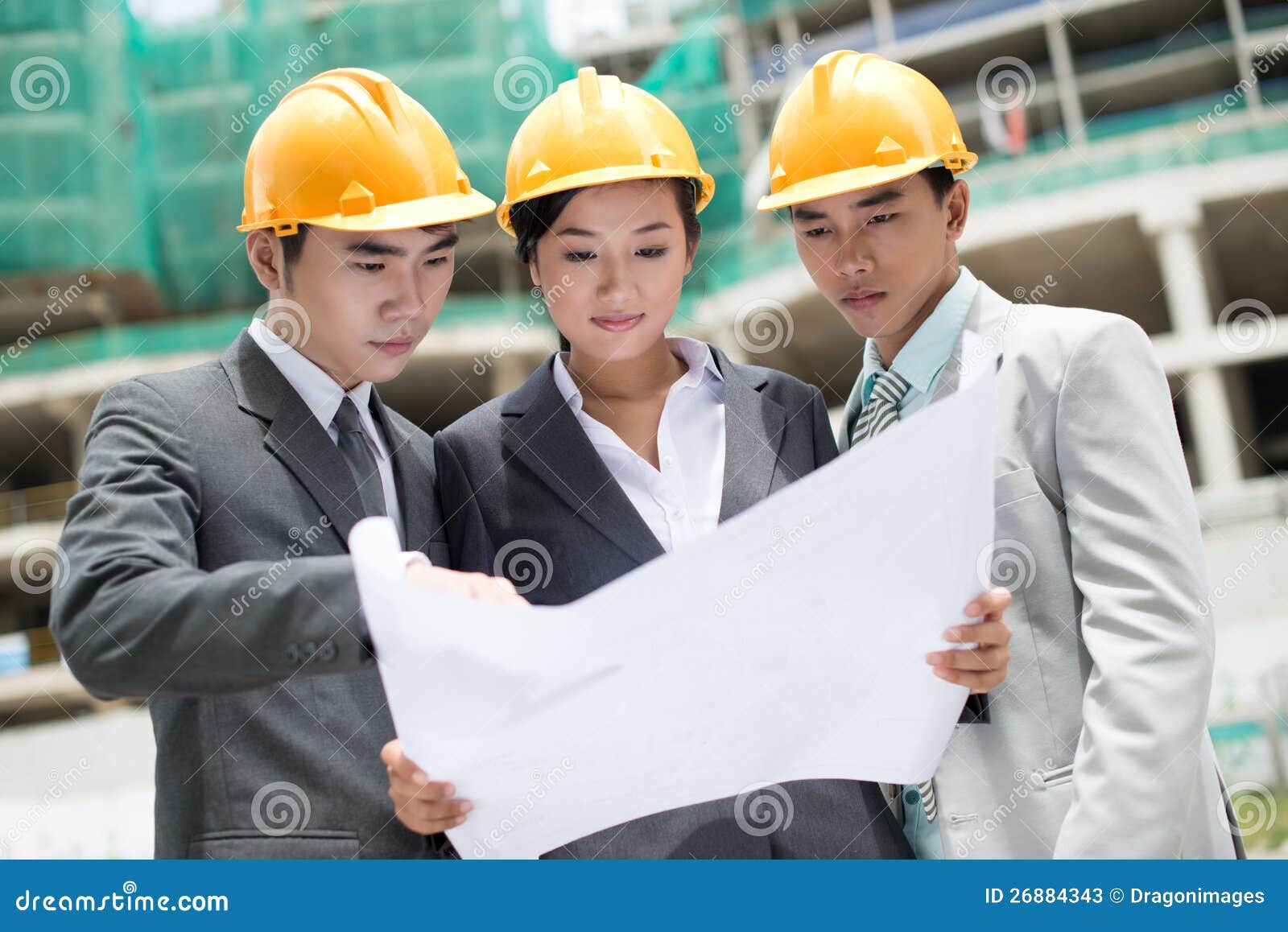 Construction site team stock image. Image of people, occupation - 26884343