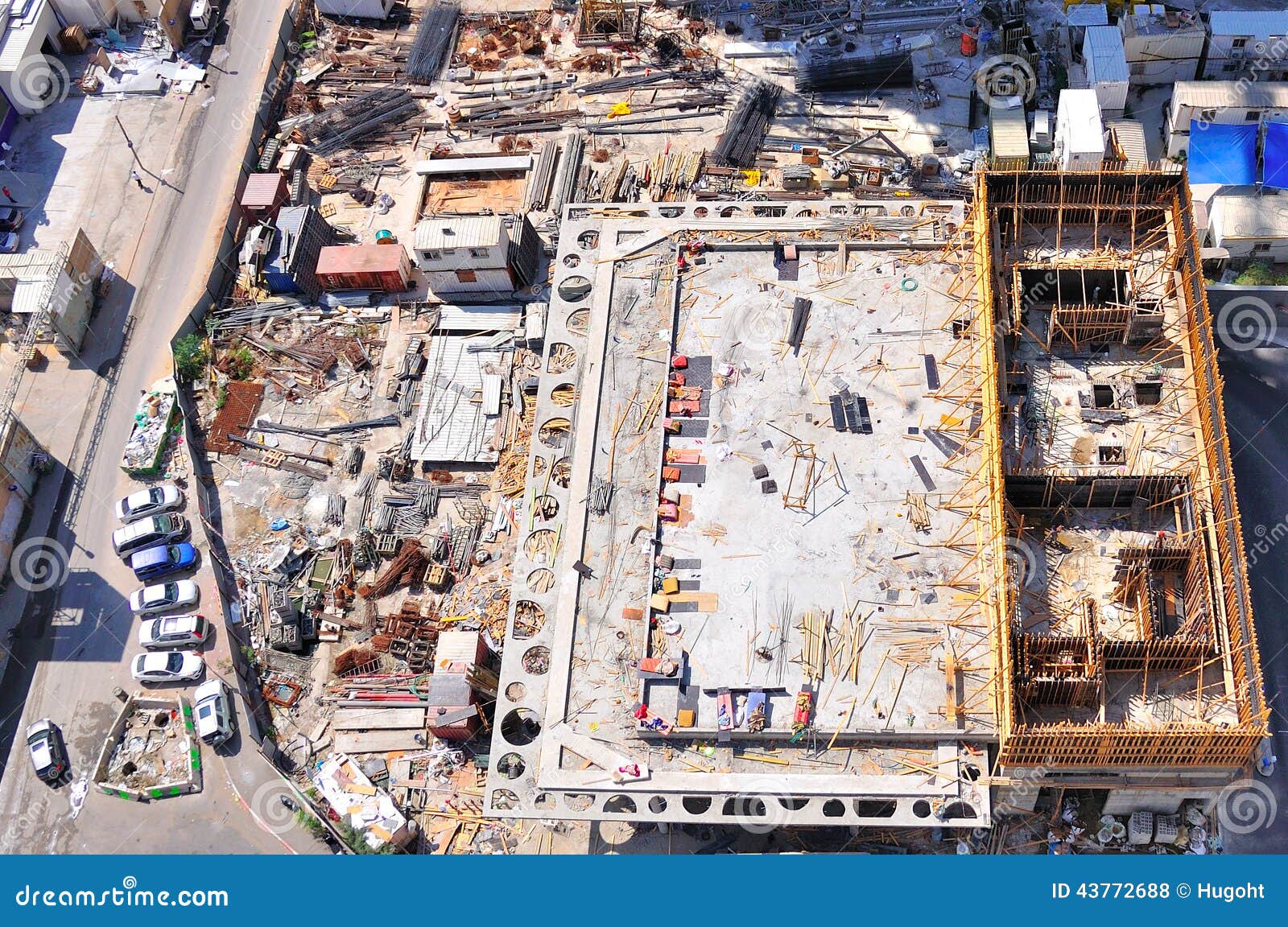 Construction Site stock photo. Image of hydraulic, hoist - 43772688