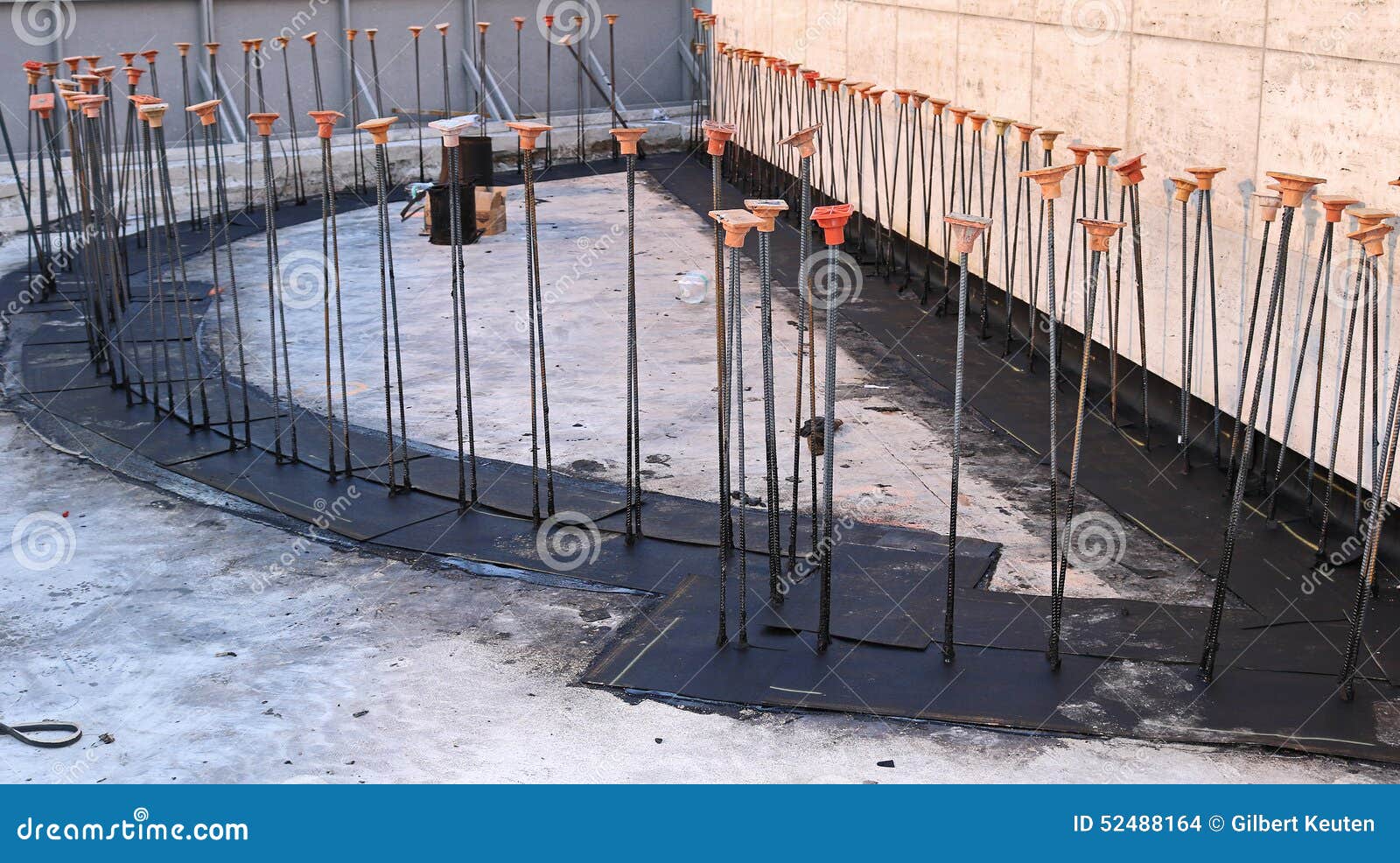 Construction site stock photo. Image of waiting, support - 52488164
