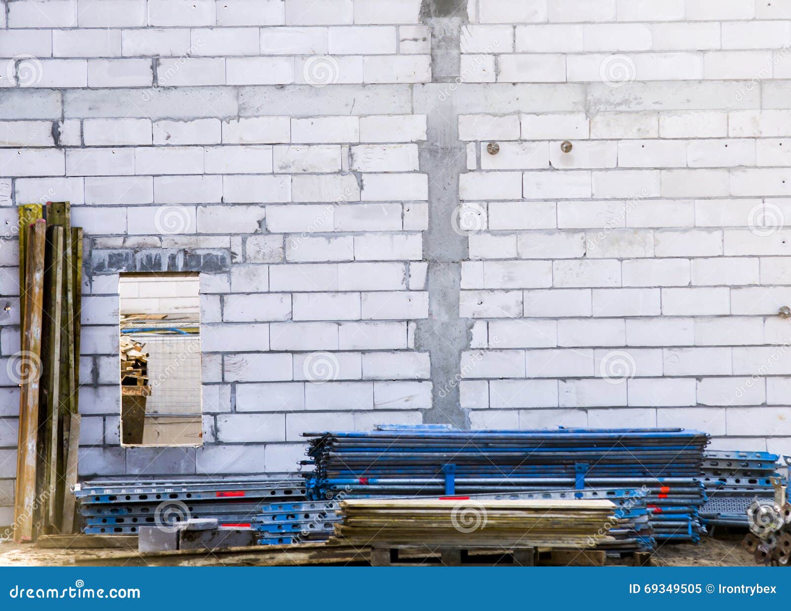 Construction site wall stock image. Image of diagonal - 69349505
