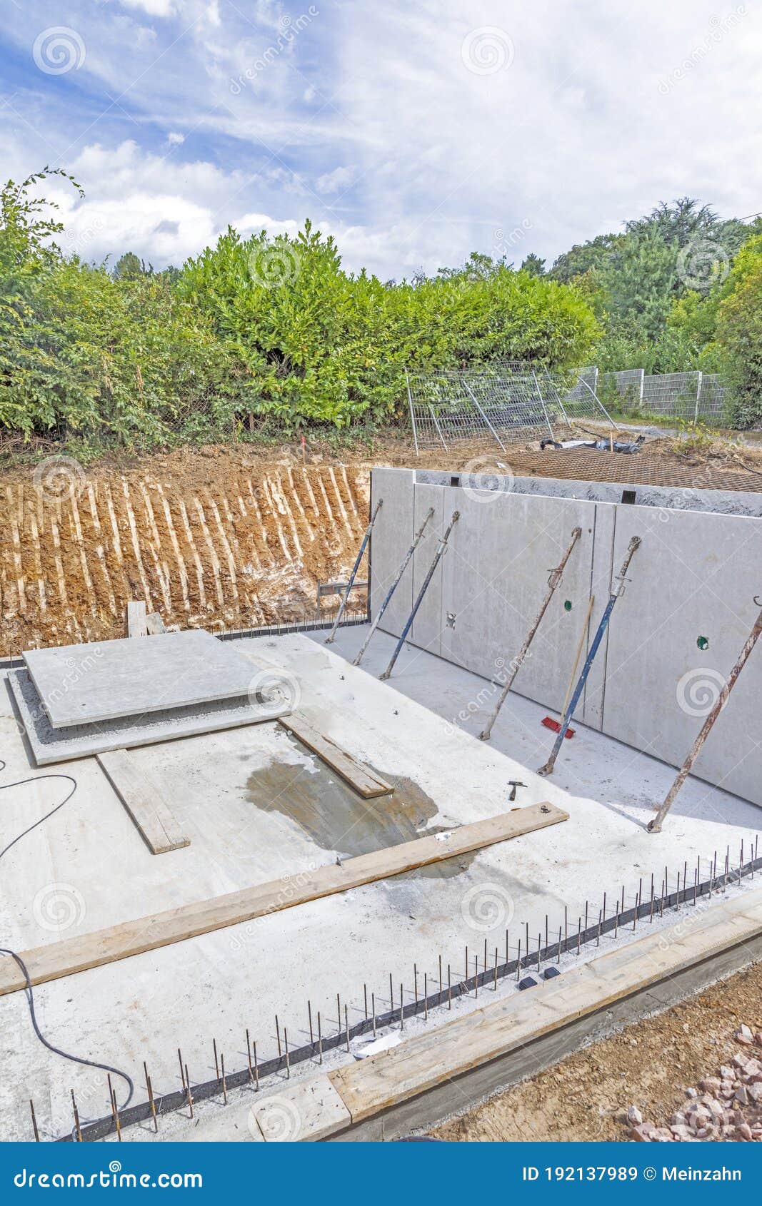 Construction Site with Waterproof Concrete Called White Cellar ...
