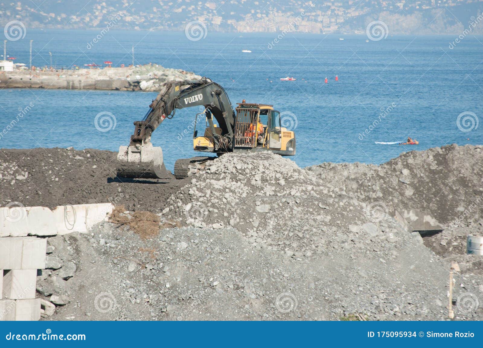 Construction site at work editorial stock image. Image of machine ...