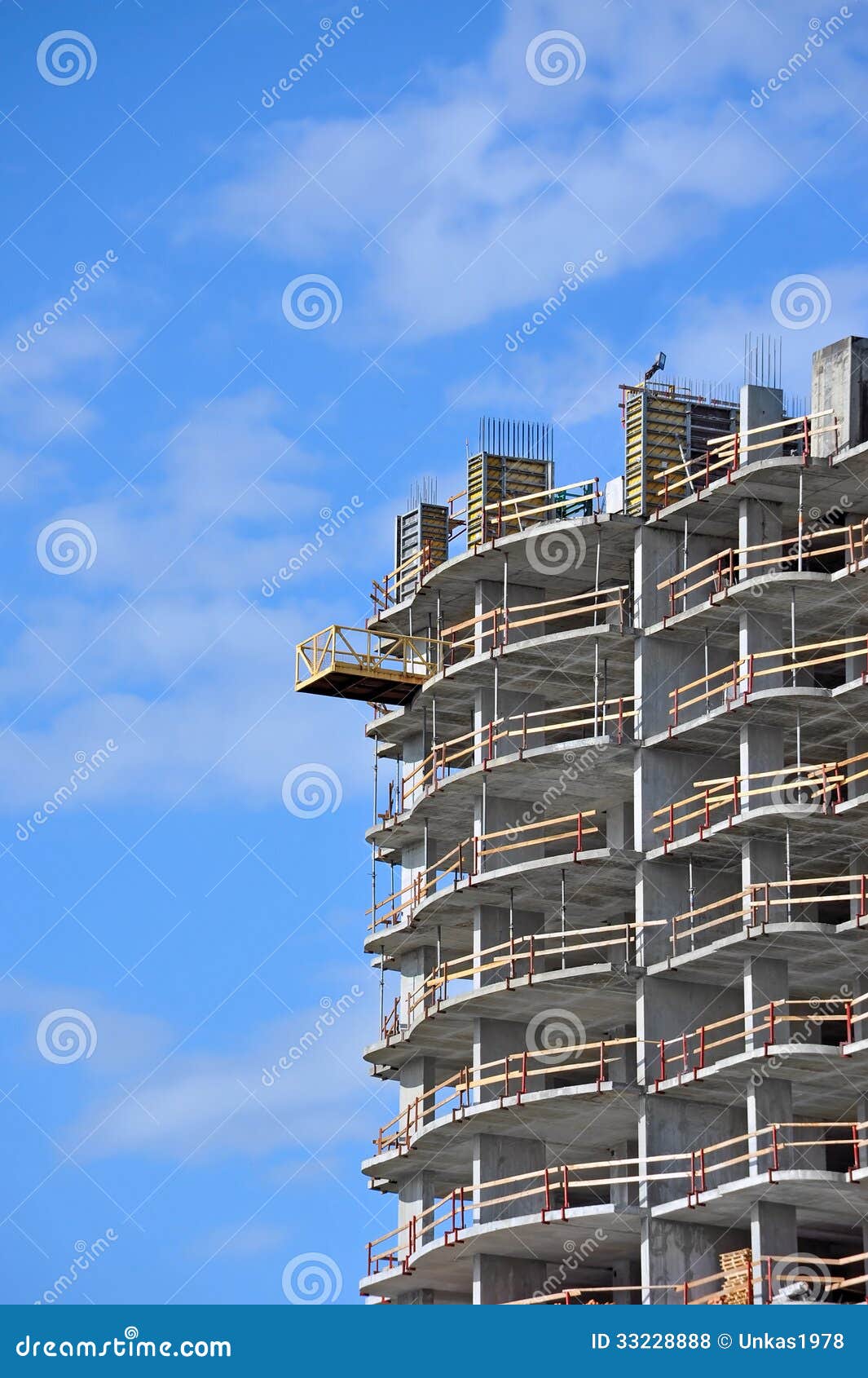 Construction site work stock photo. Image of city, highrise - 33228888