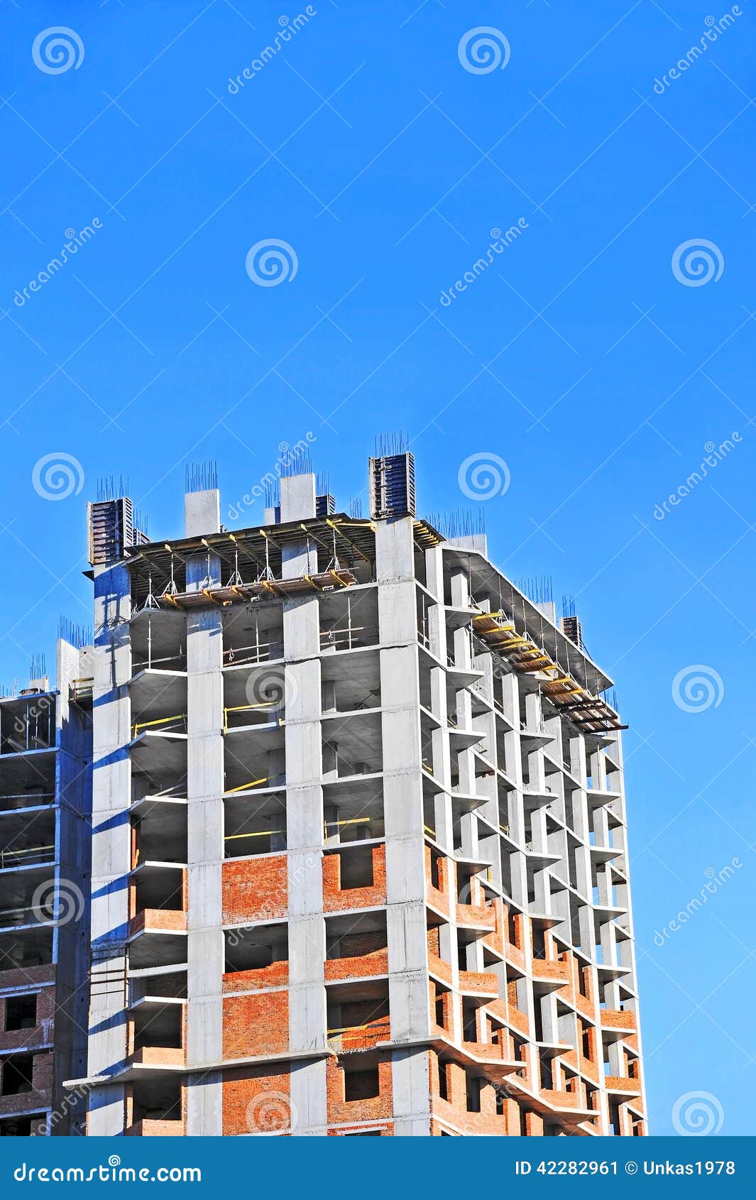 Construction site work stock image. Image of brick, high - 42282961
