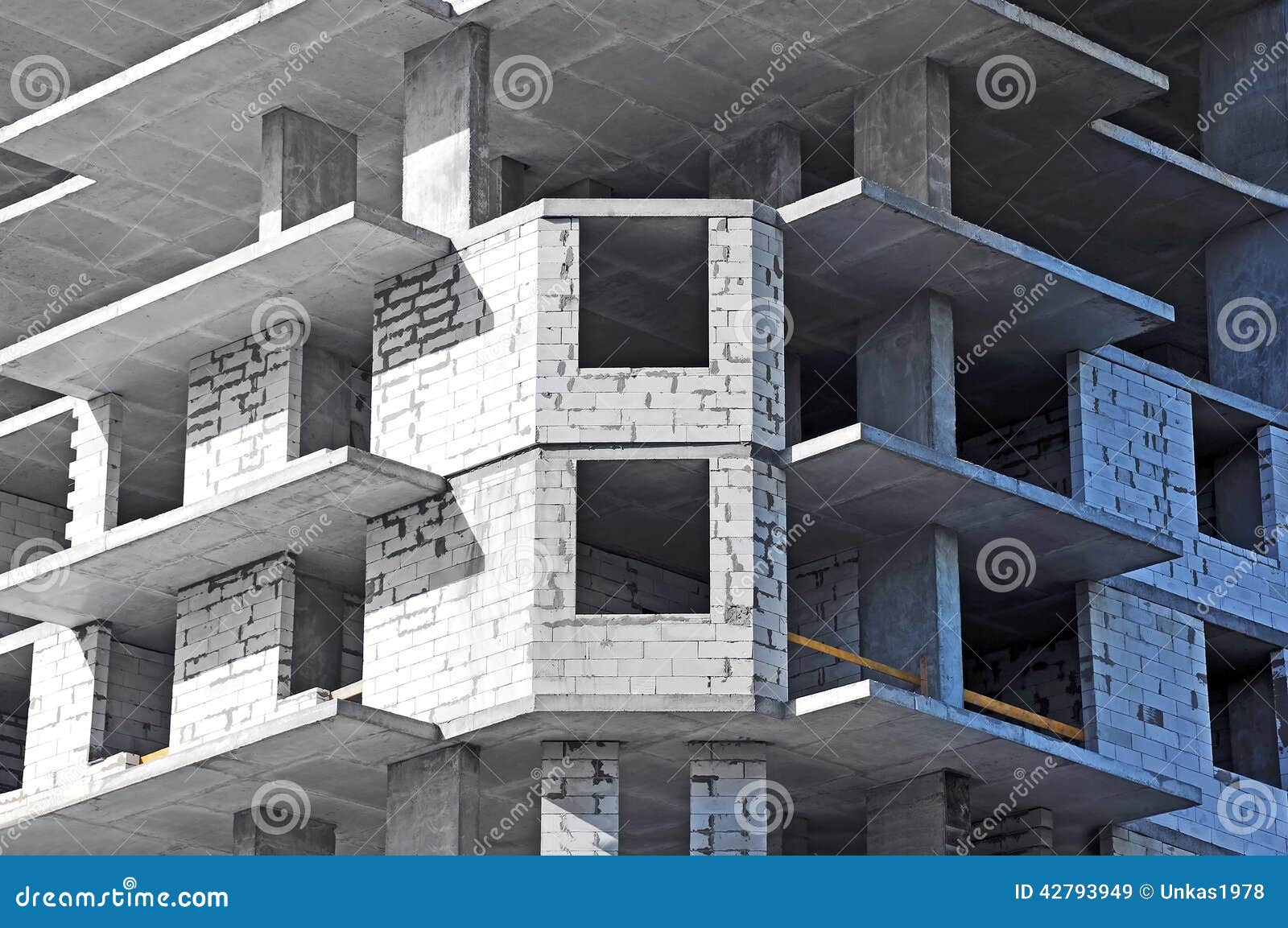 Construction site work stock image. Image of hoist, architecture - 42793949