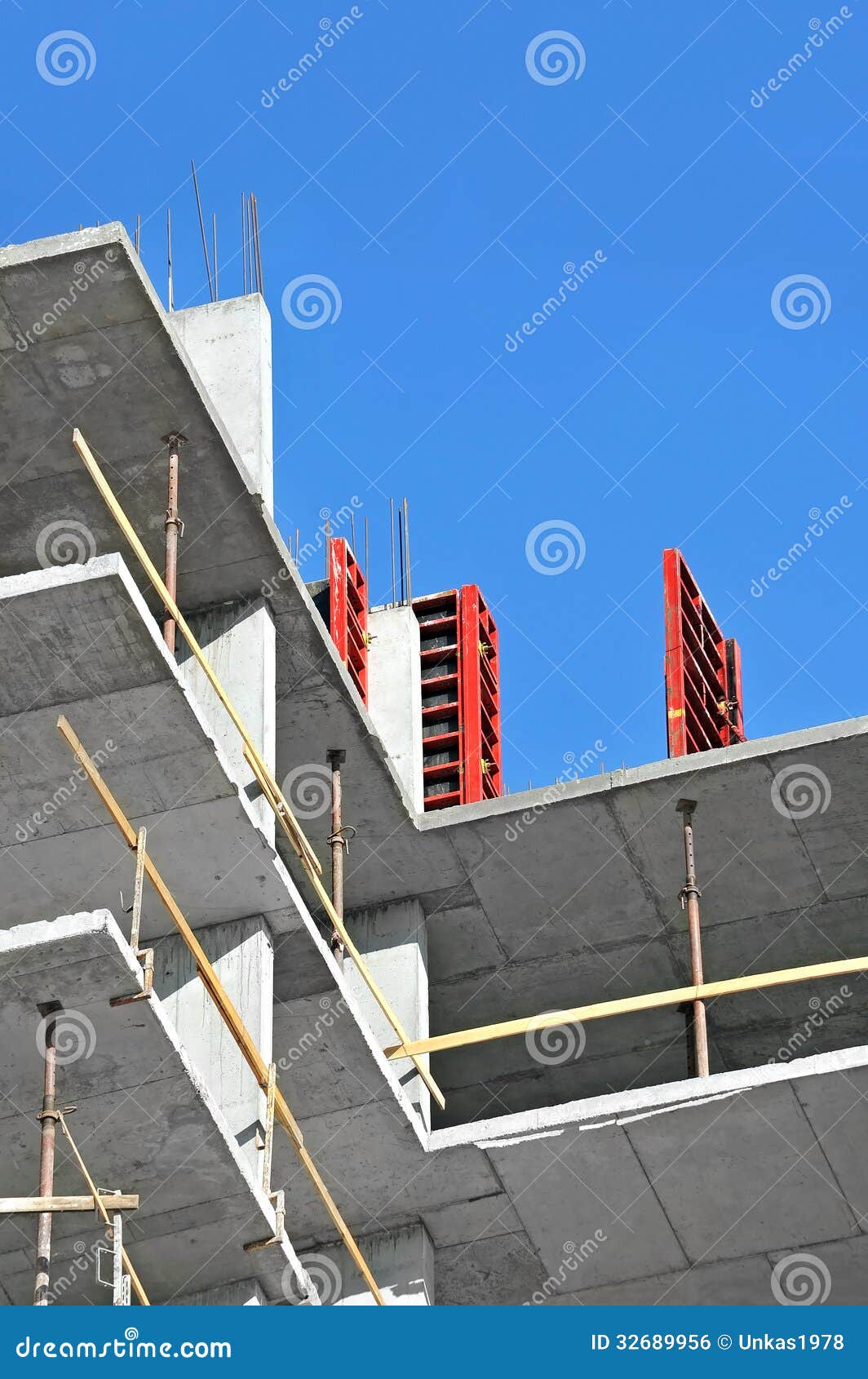 Construction site work stock photo. Image of cast, form - 32689956