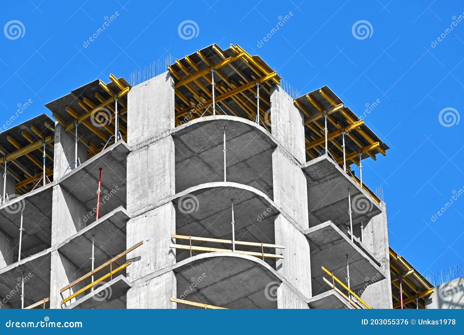 Construction site work stock photo. Image of equipment - 203055376