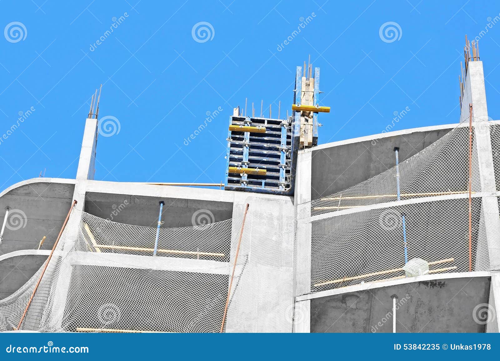 Construction site work stock image. Image of high, cement - 53842235