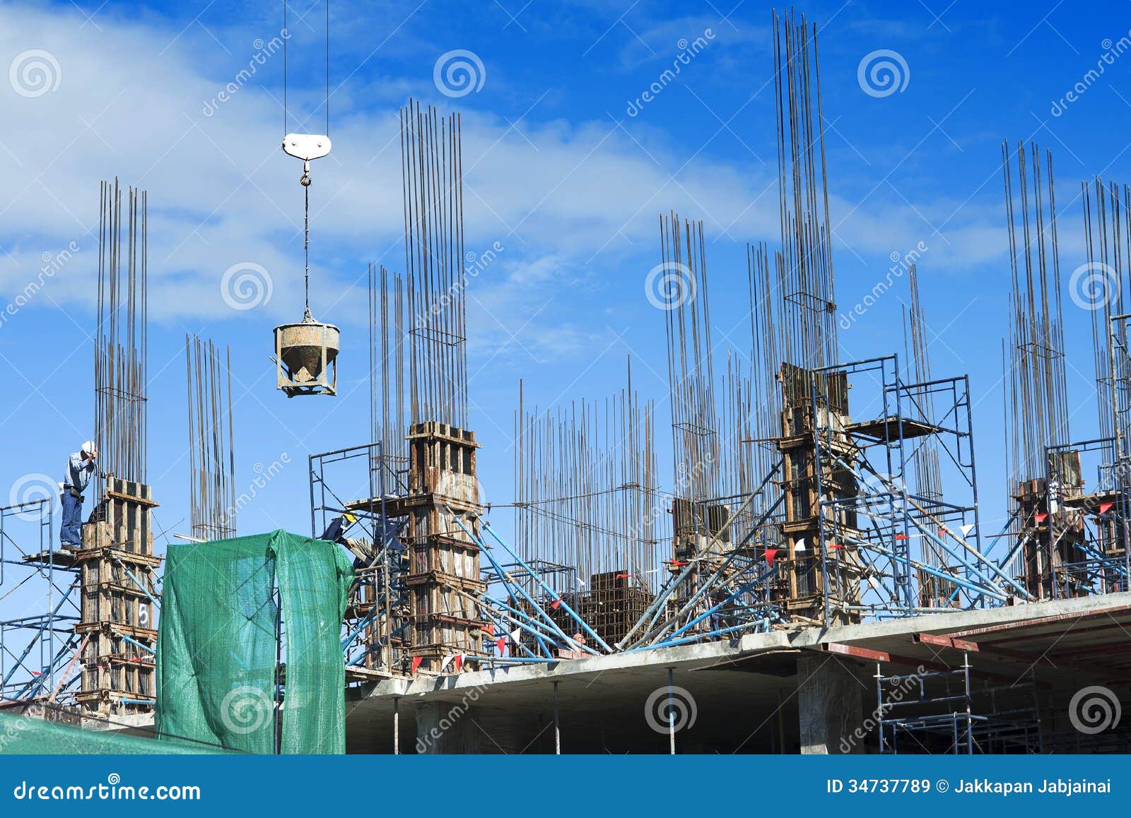 Construction site work stock image. Image of offices - 34737789