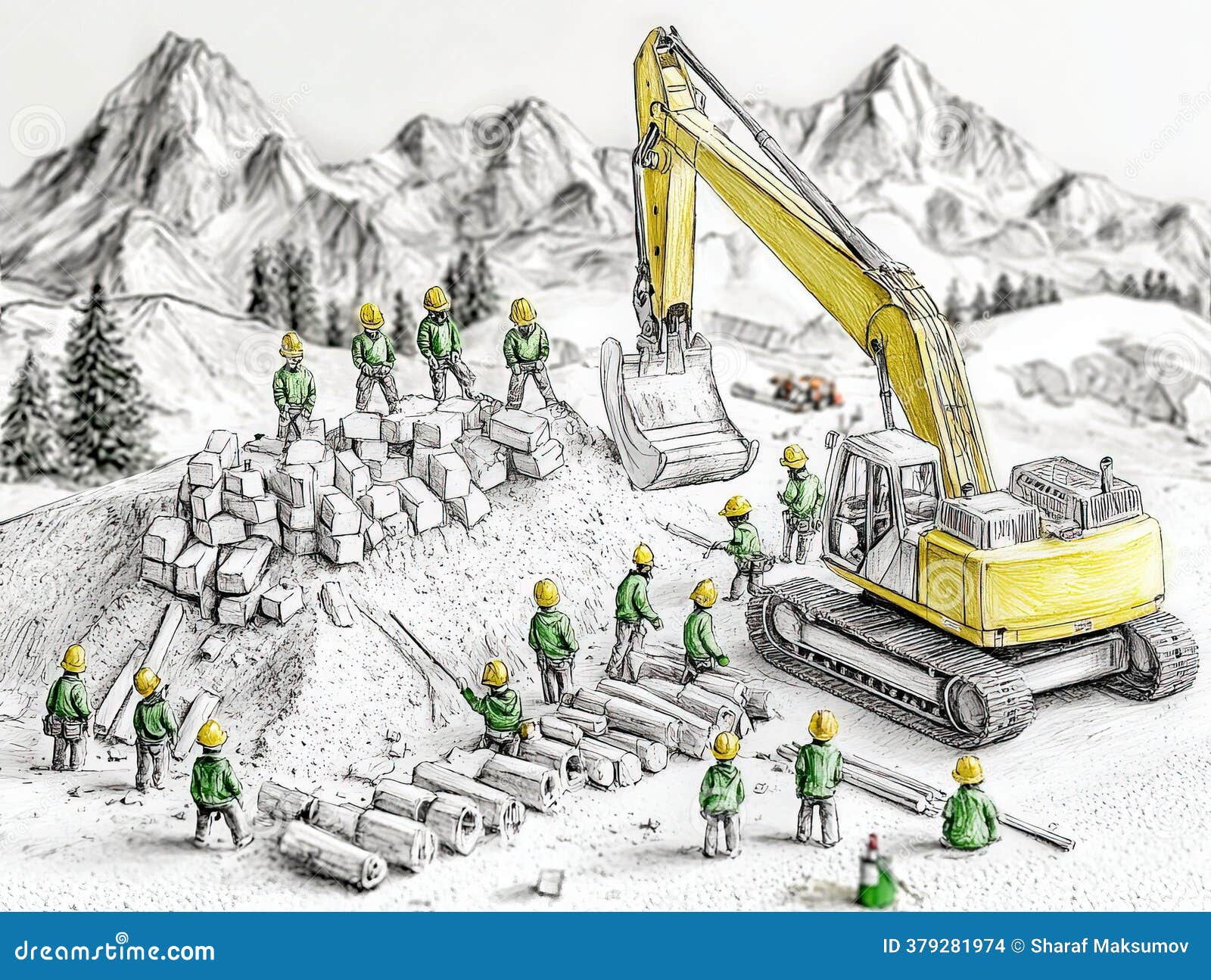 An Informative Illustration Showing The Coffee Making Process From Bean ...