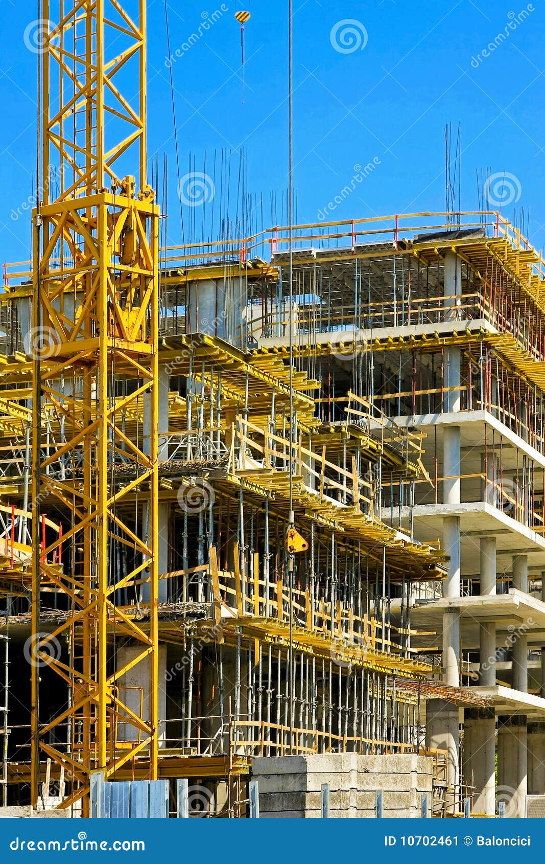 Construction skyscraper stock image. Image of cement - 10702461
