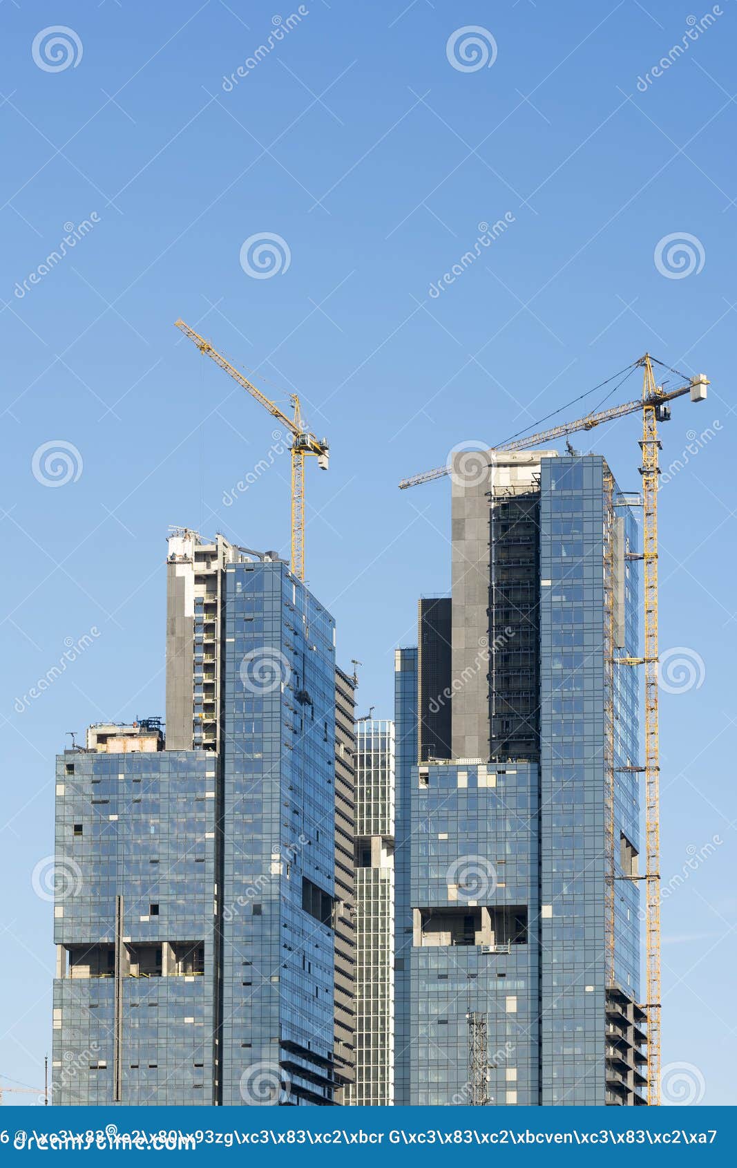 Construction of Skyscraper Blocks Stock Photo - Image of beton, cement ...