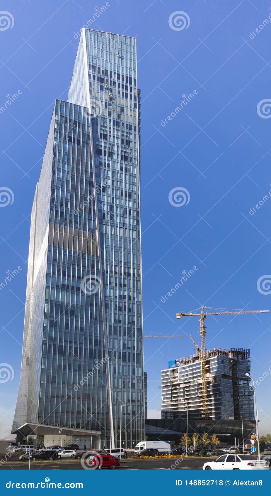 Construction Skyscraper Building Steel Urban Architecture Stock Photo ...
