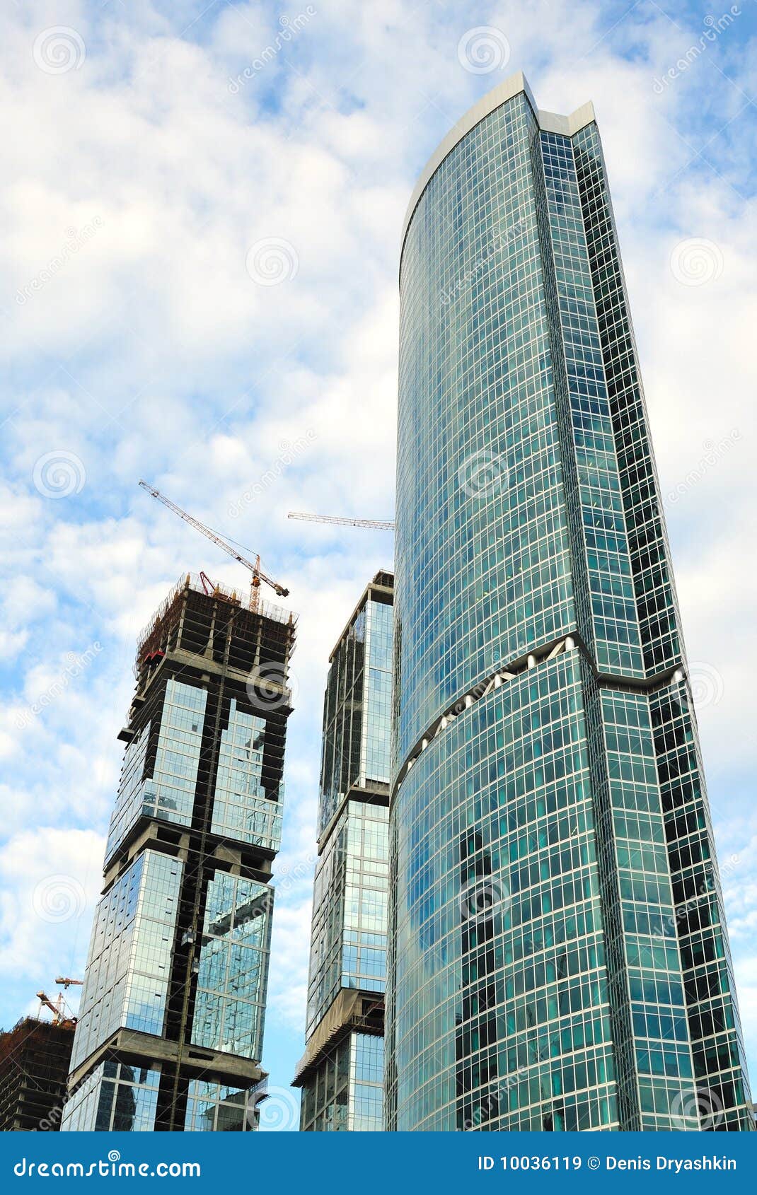 Construction of Skyscrapers Stock Image - Image of moscow, office: 10036119