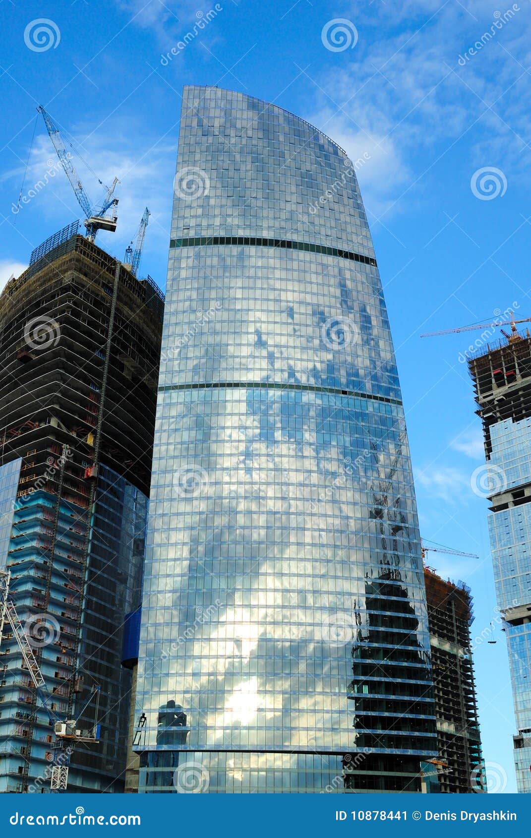 Construction of Skyscrapers Stock Image - Image of housing, cities ...