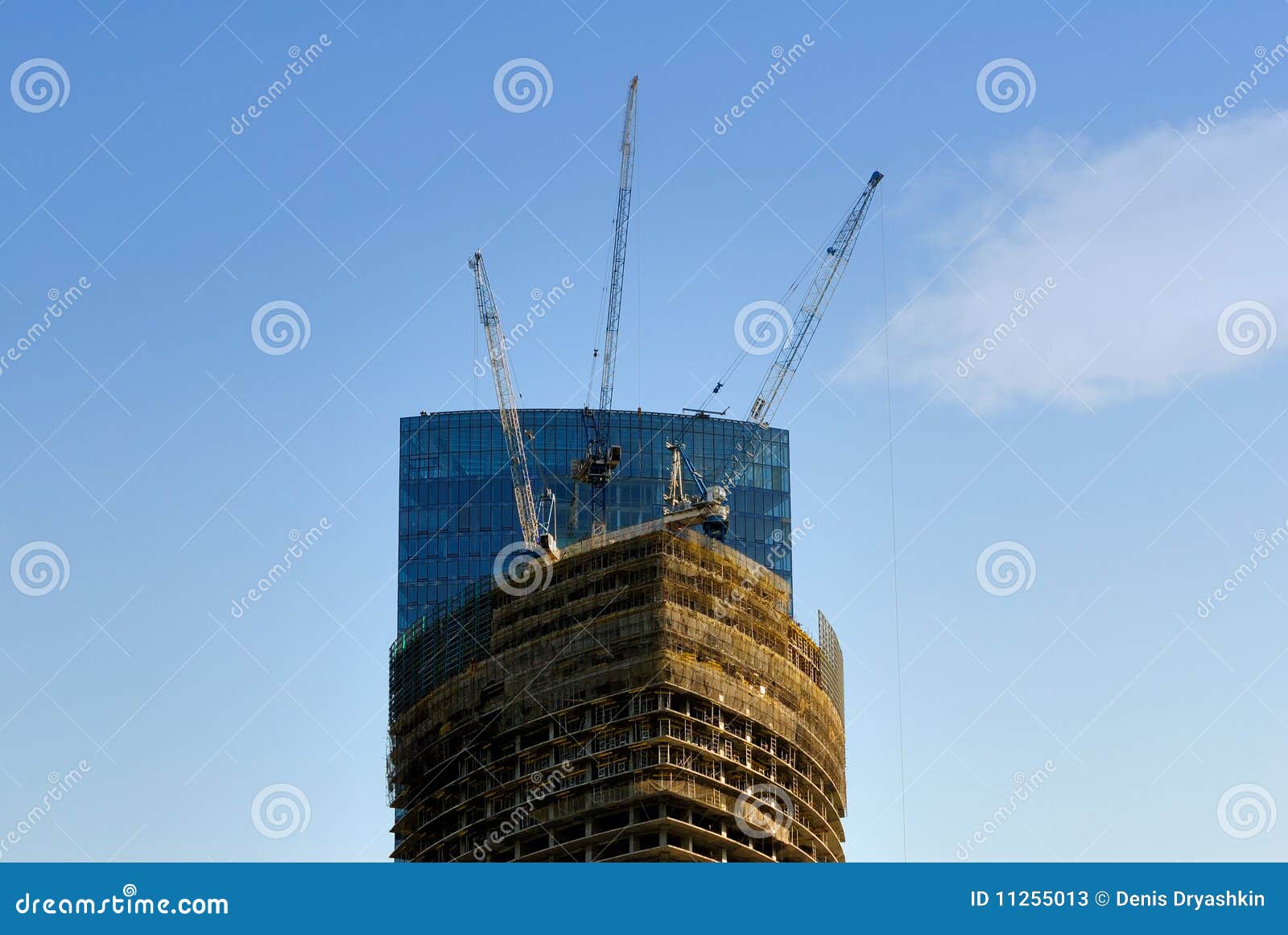 Construction of Skyscrapers Stock Image - Image of architectural ...