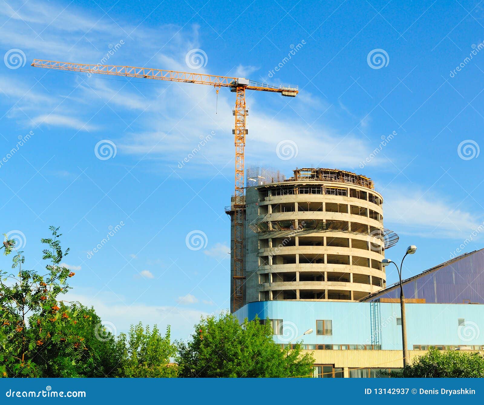 Construction of Skyscrapers Stock Image - Image of architecture, house ...