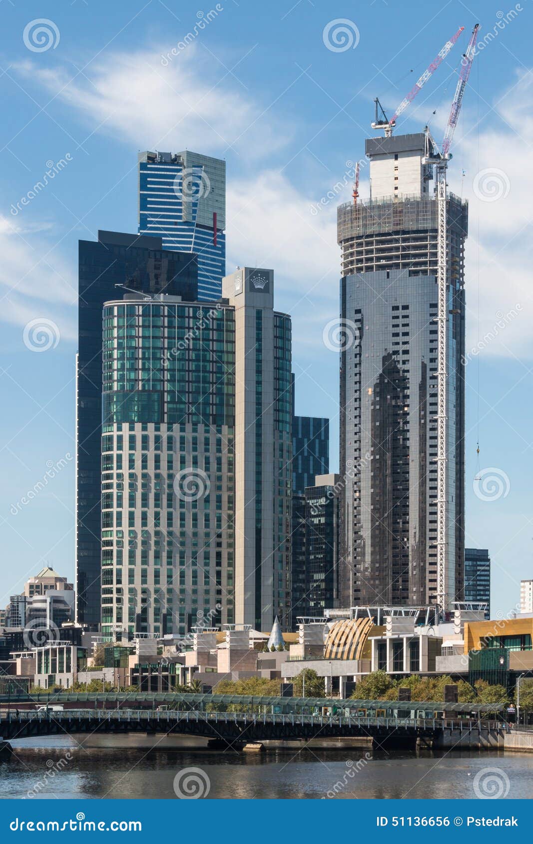 Construction of Skyscrapers in Melbourne Editorial Photo - Image of ...