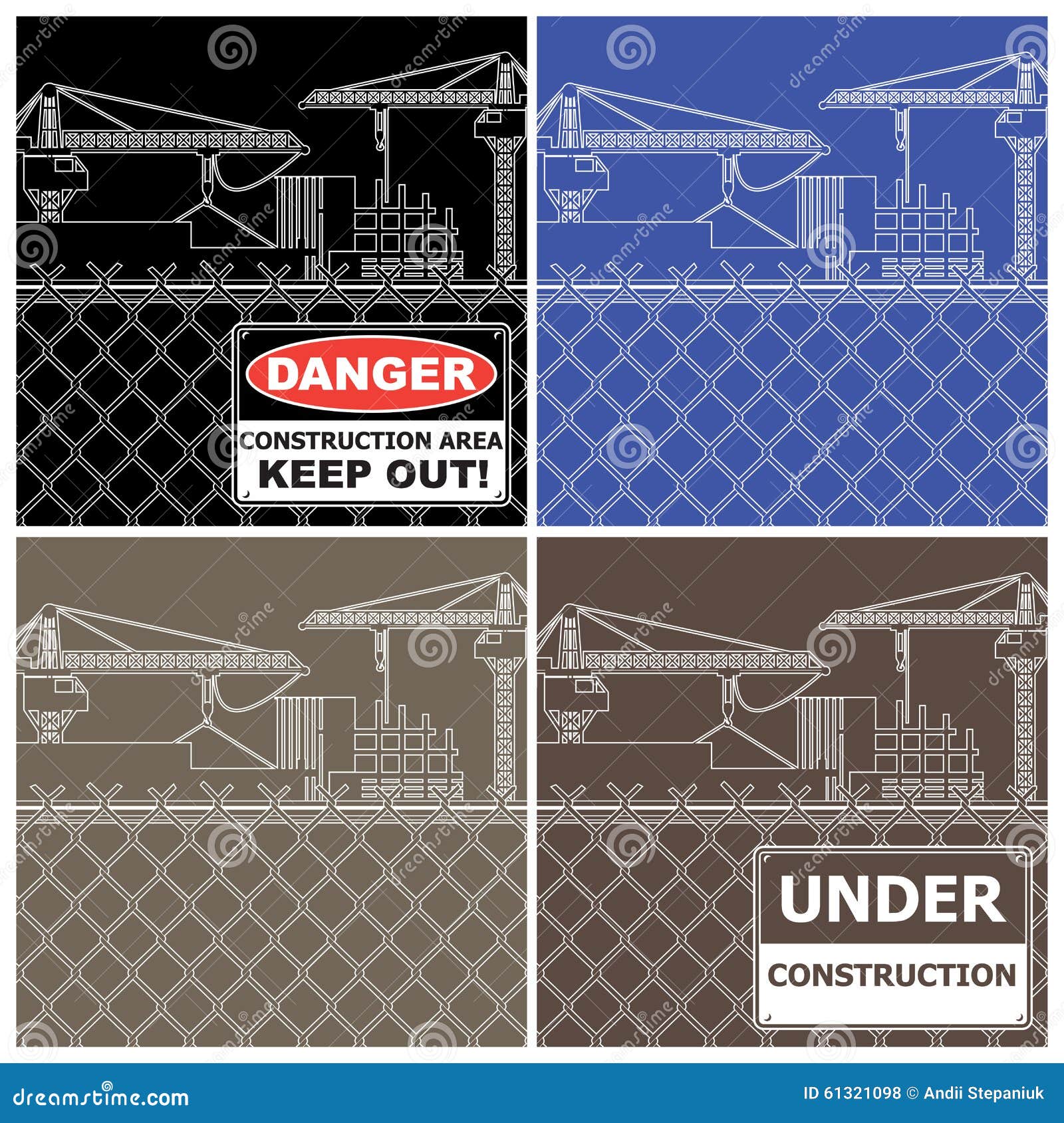 Construction stock vector. Illustration of area, construction - 61321098