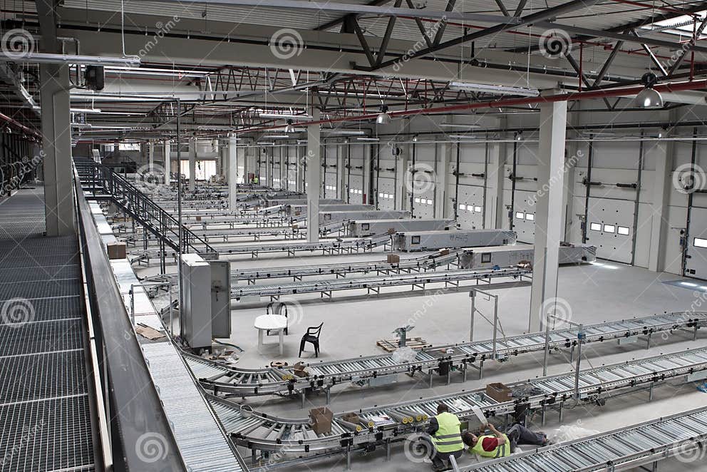 Construction of Sorting Station Stock Photo - Image of built, column ...