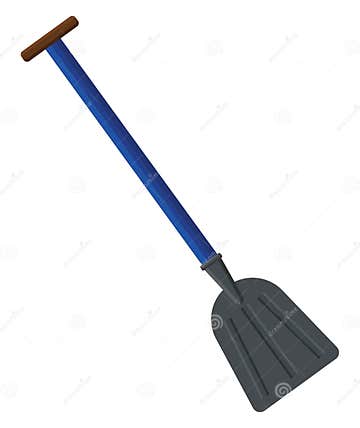 Construction spade, icon stock vector. Illustration of drawing - 262386834