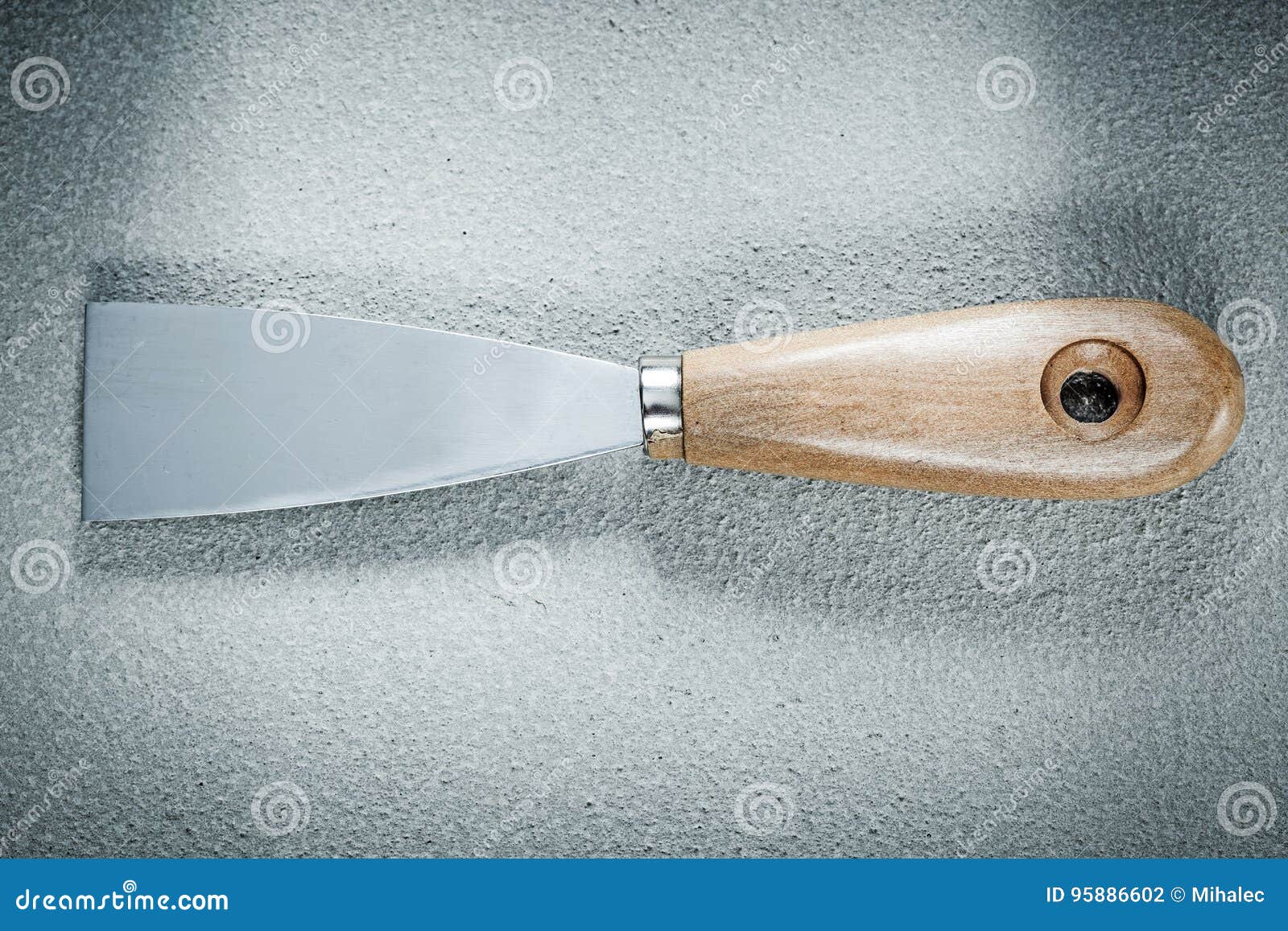 Construction Spatula on Concrete Background Building Concept Stock ...