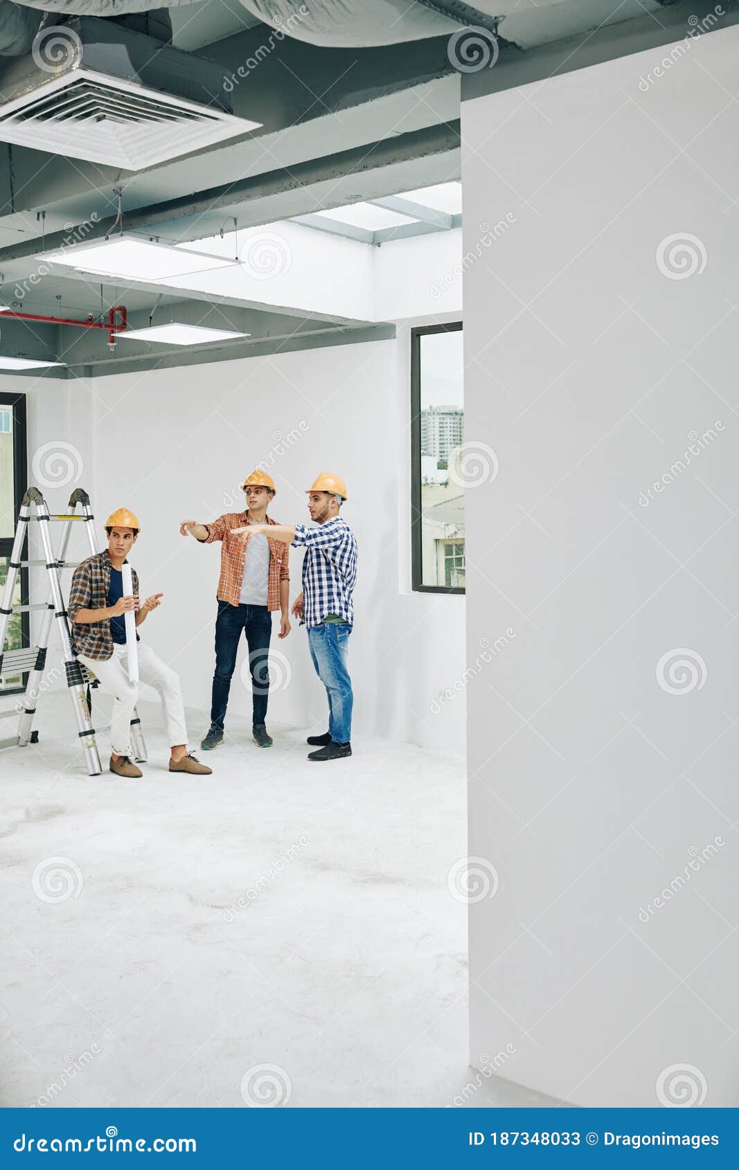 Construction Specialists daily Routine Stock Image - Image of expertise ...
