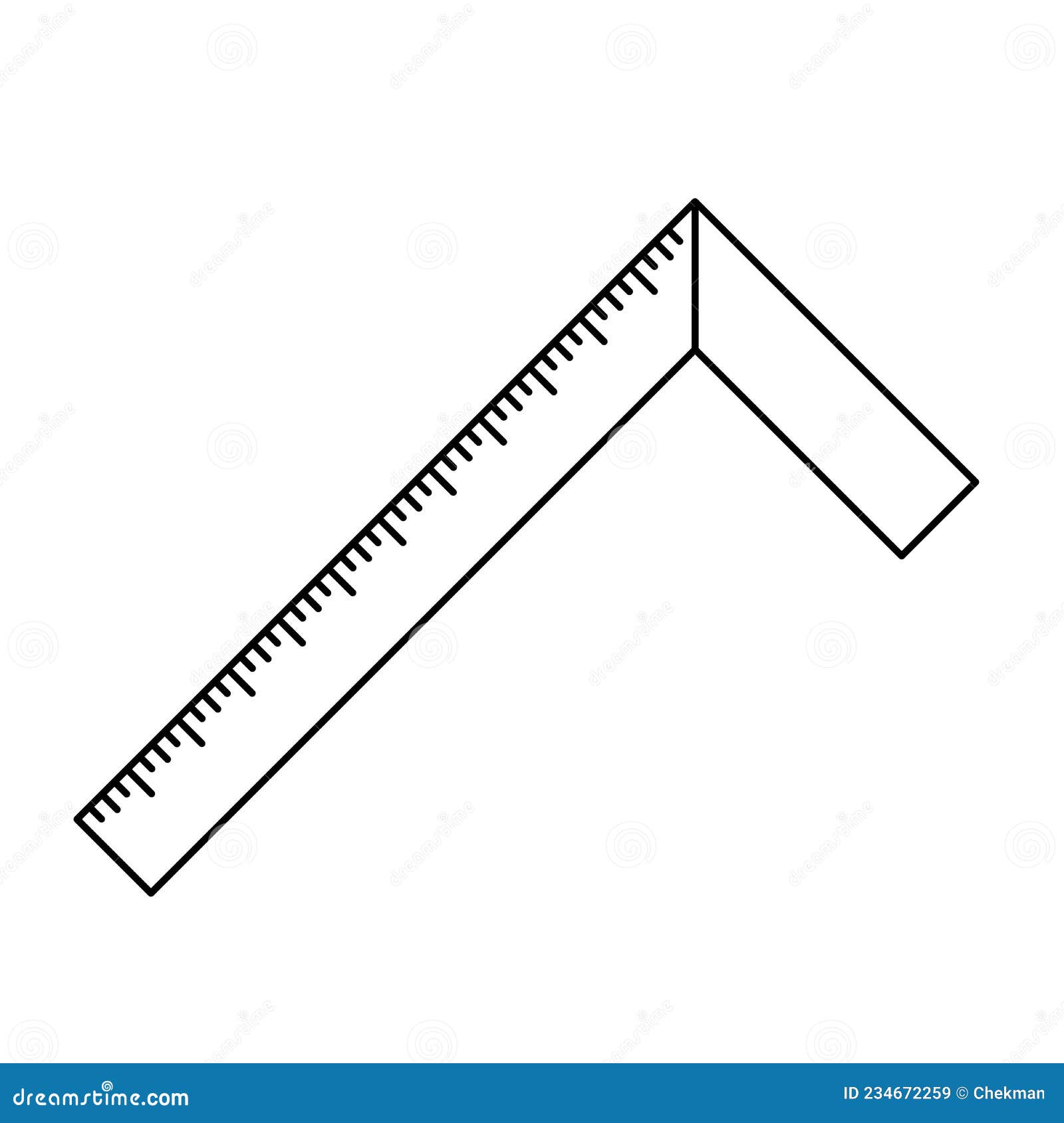 Construction Square (machinist Square ) Triangle Icon On White ...