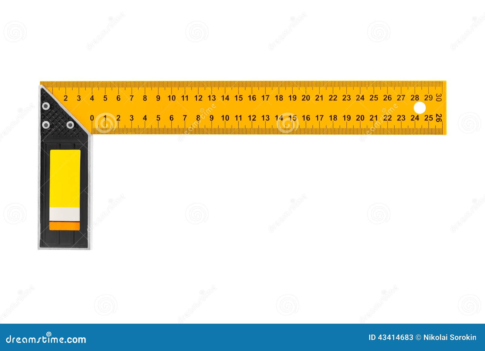 Construction Square Triangle Ruler Stock Image - Image of measurements ...