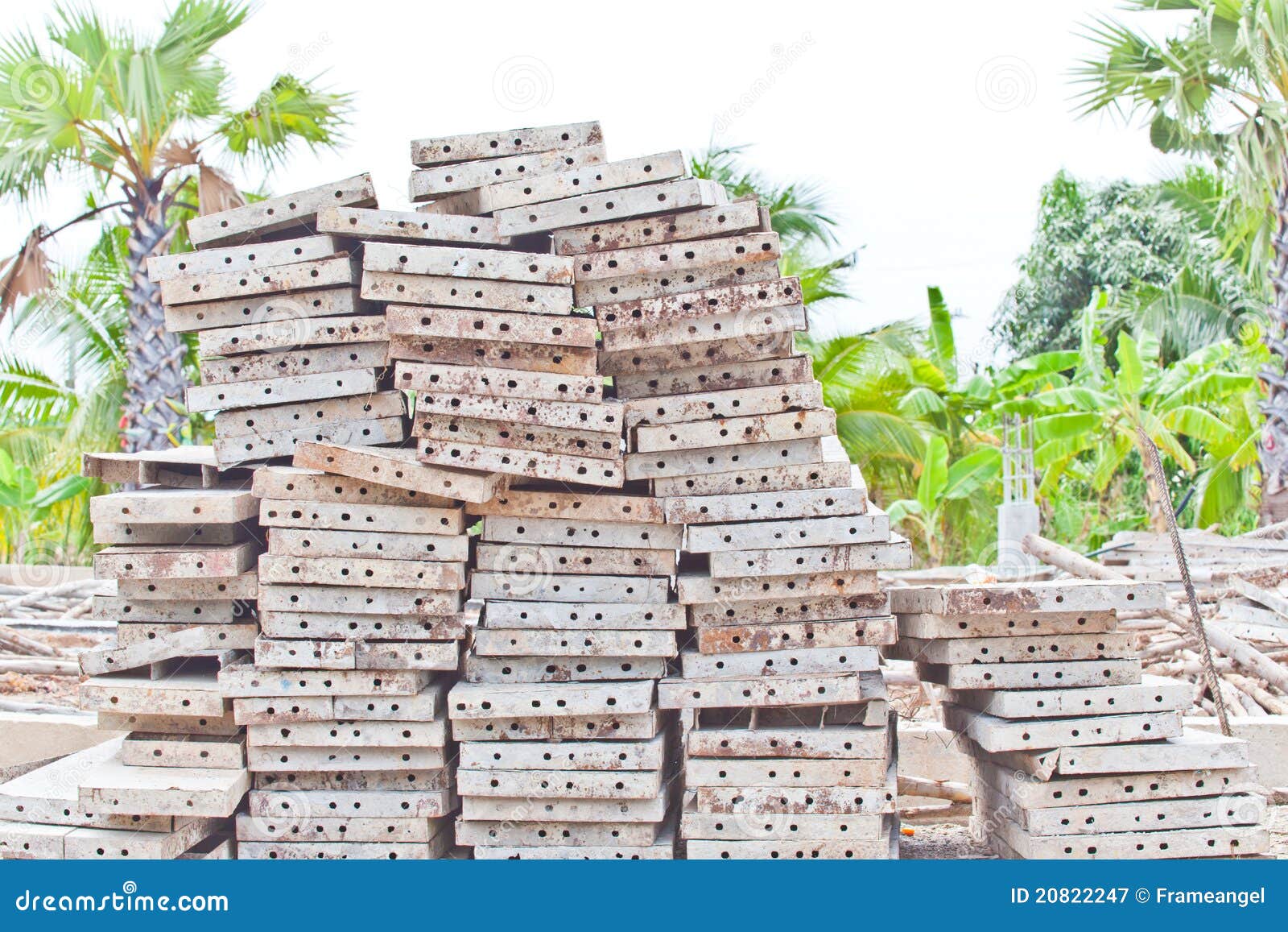 Construction, Stack Cement Sheets Stock Image - Image of wall, estate ...