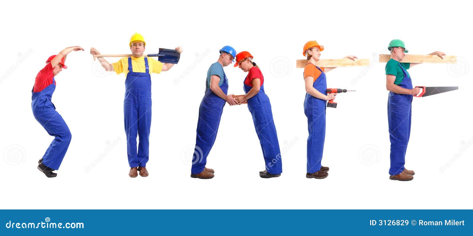 Construction staff stock image. Image of help, industrial - 3126829