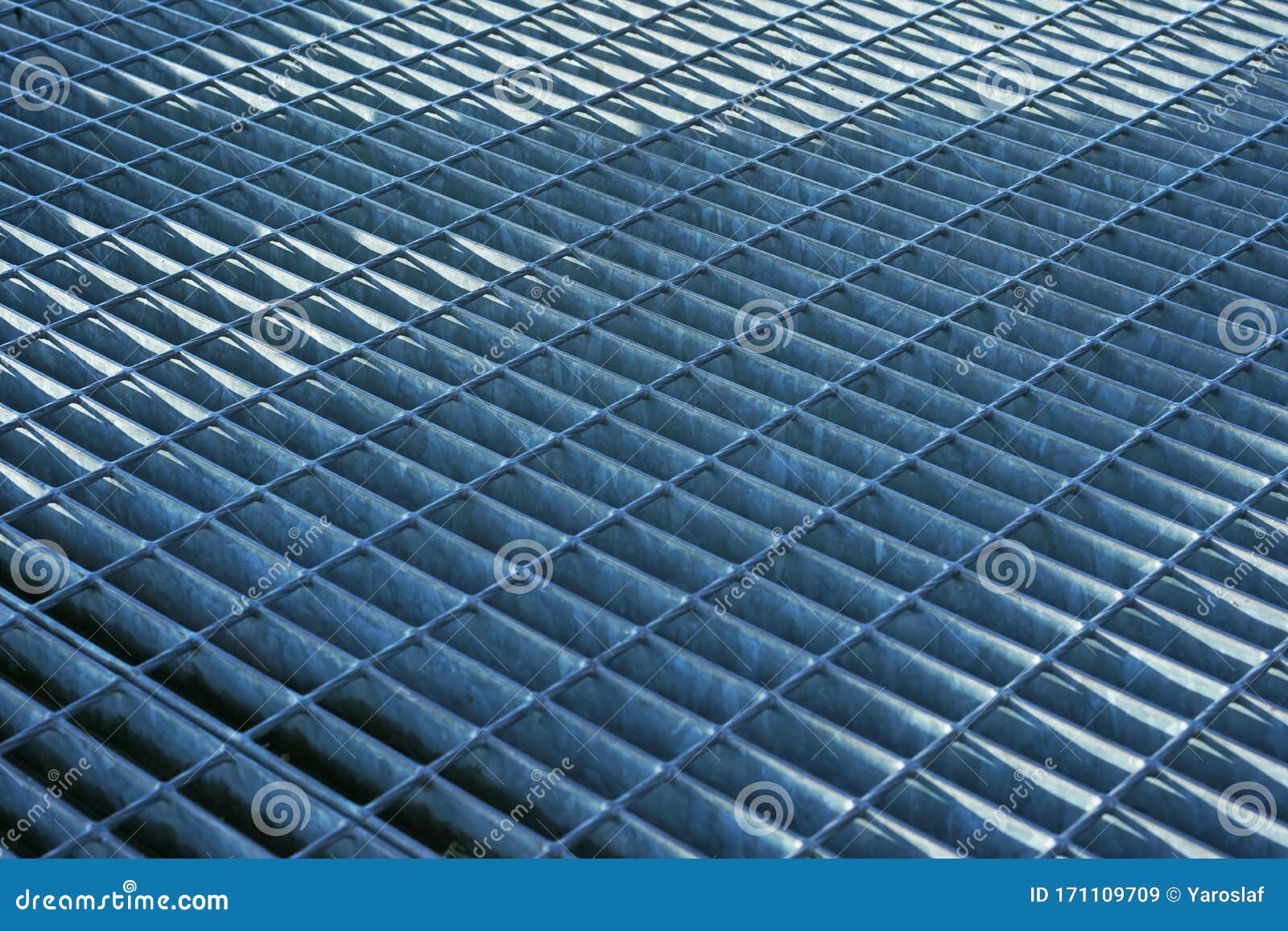 Construction Steel Grating with Rectangular Background Stock Image ...