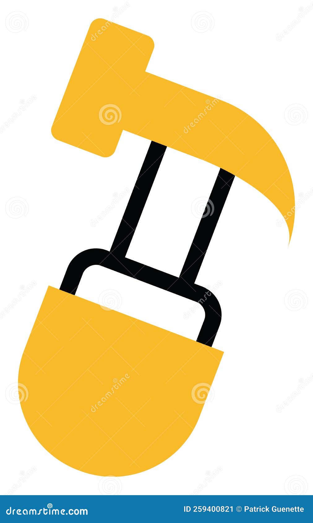 Construction Steel Hammer, Icon Stock Vector - Illustration of white ...