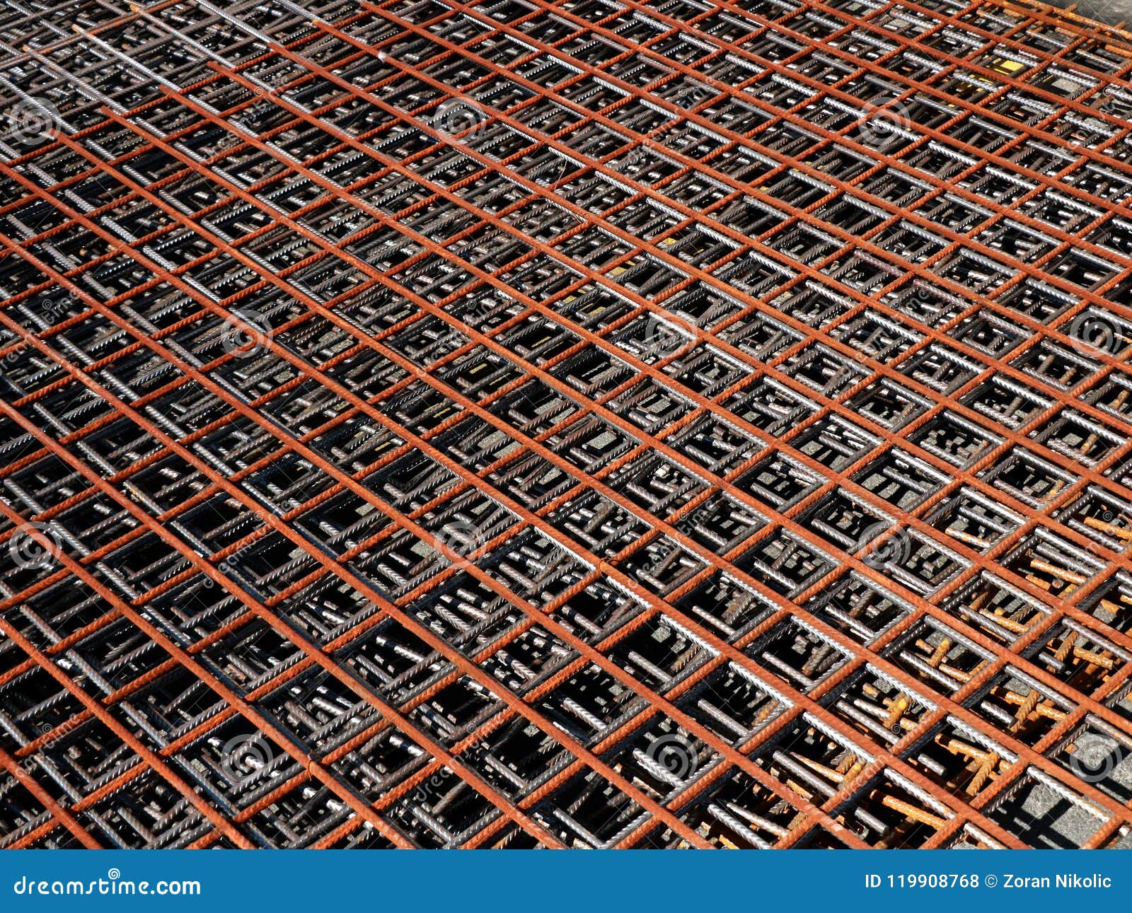 Steel Net on Construction Site Stock Photo - Image of group, serbia ...