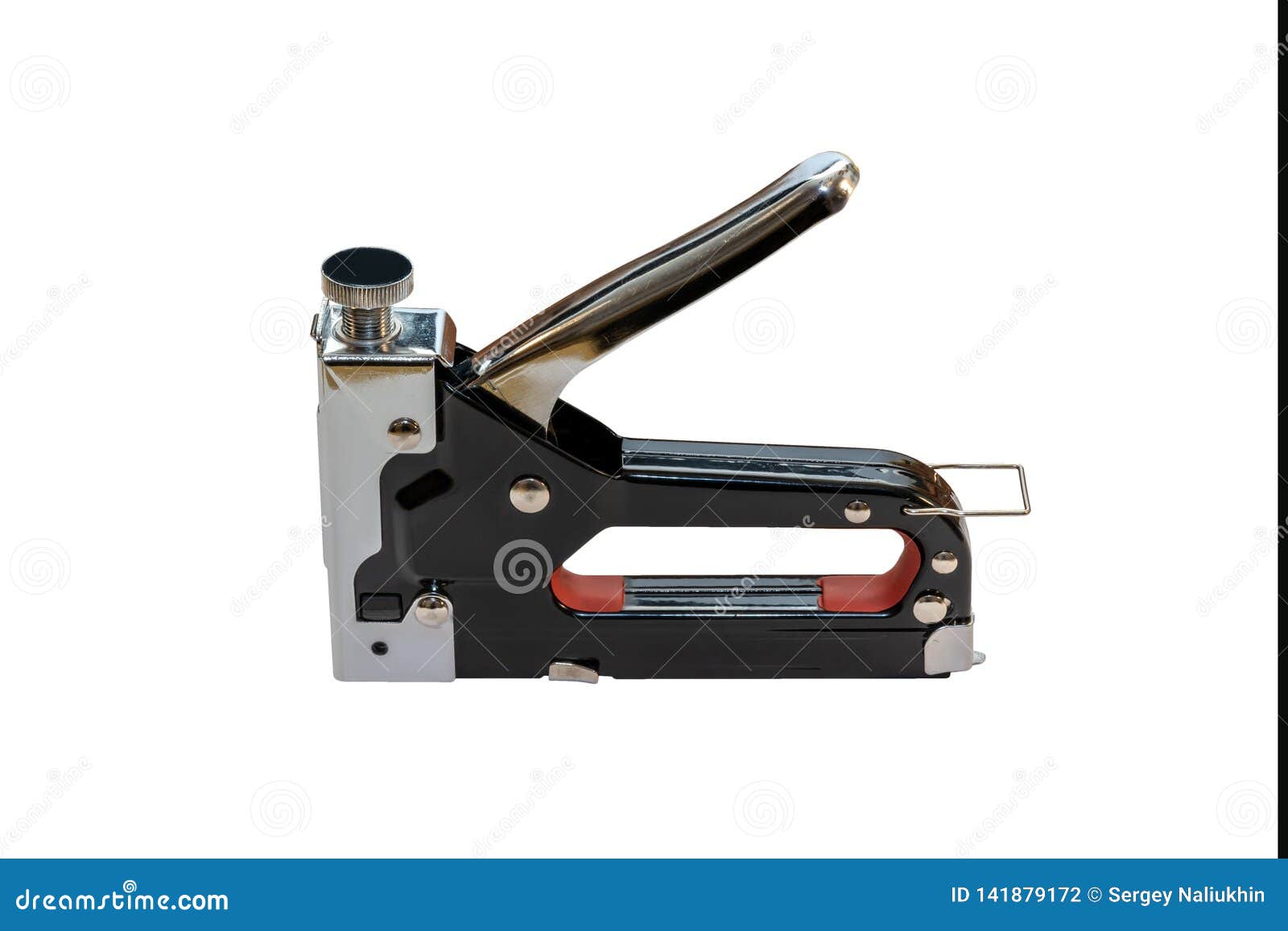 Construction Steel Stapler Isolated on White Stock Photo - Image of ...