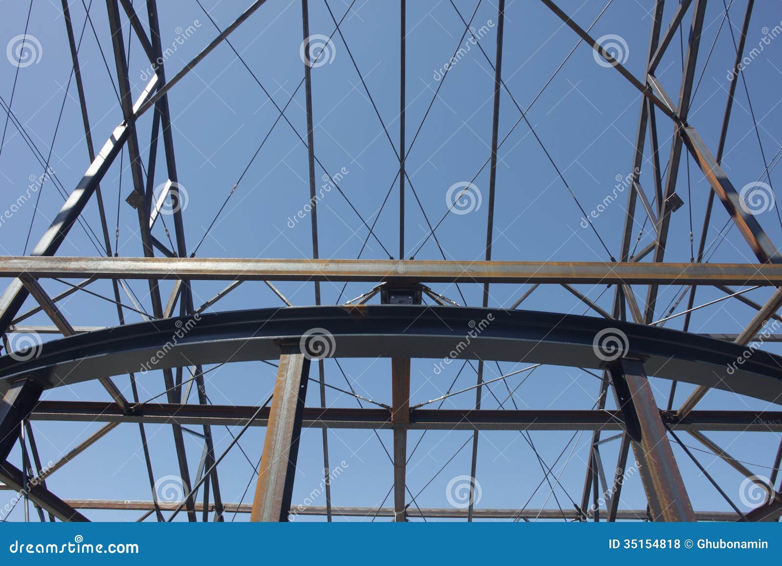 Construction Steelwork Steel Framework Structure Stock Photo - Image of ...