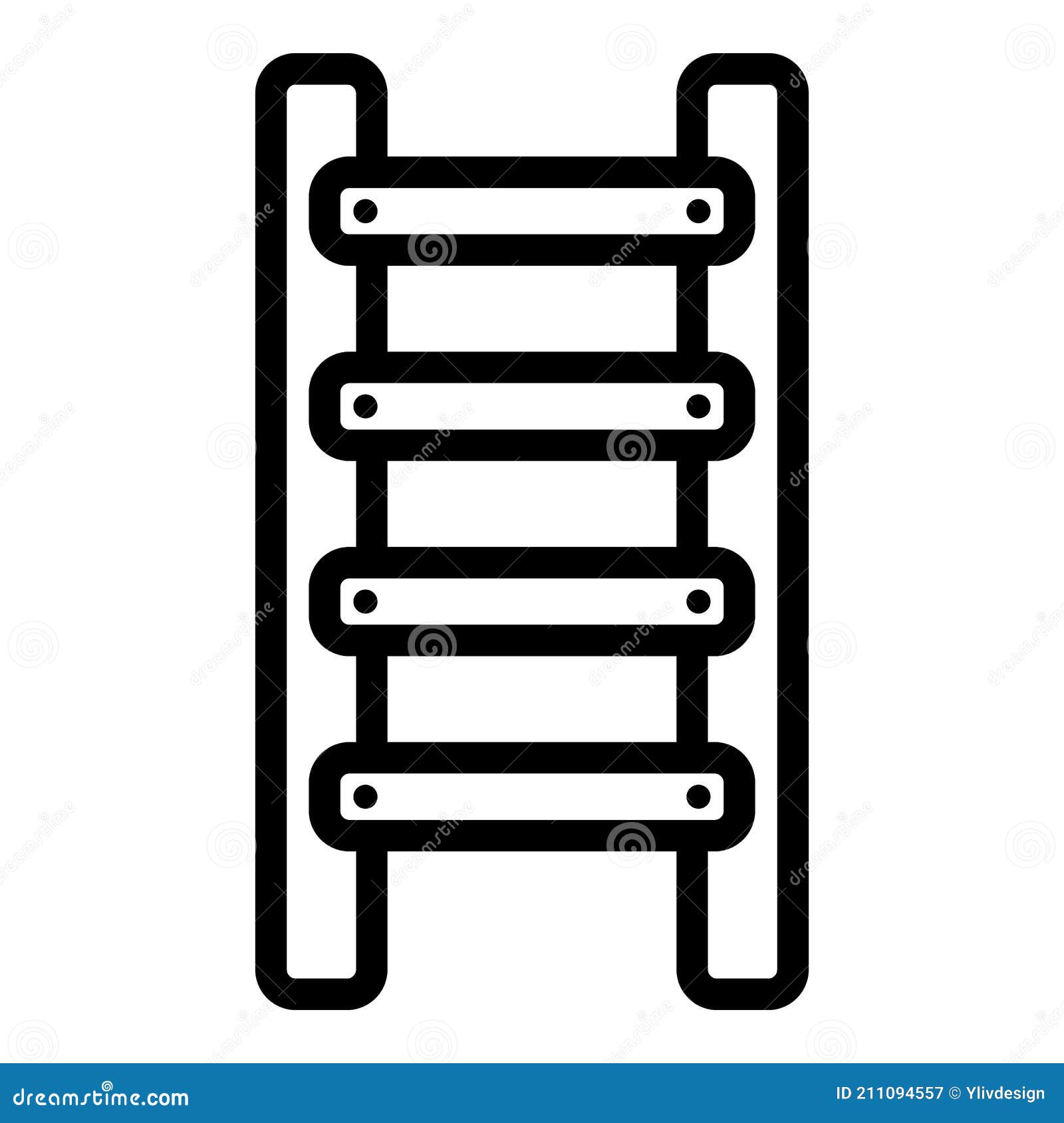 Construction Step Ladder Icon, Outline Style Stock Vector ...