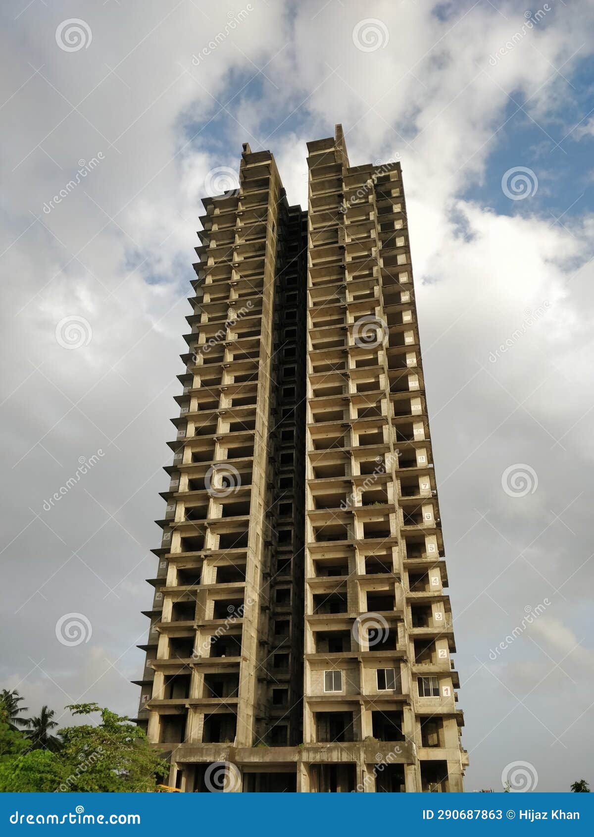 Construction Stopped Building Kochi Kerala India Stock Image - Image of ...