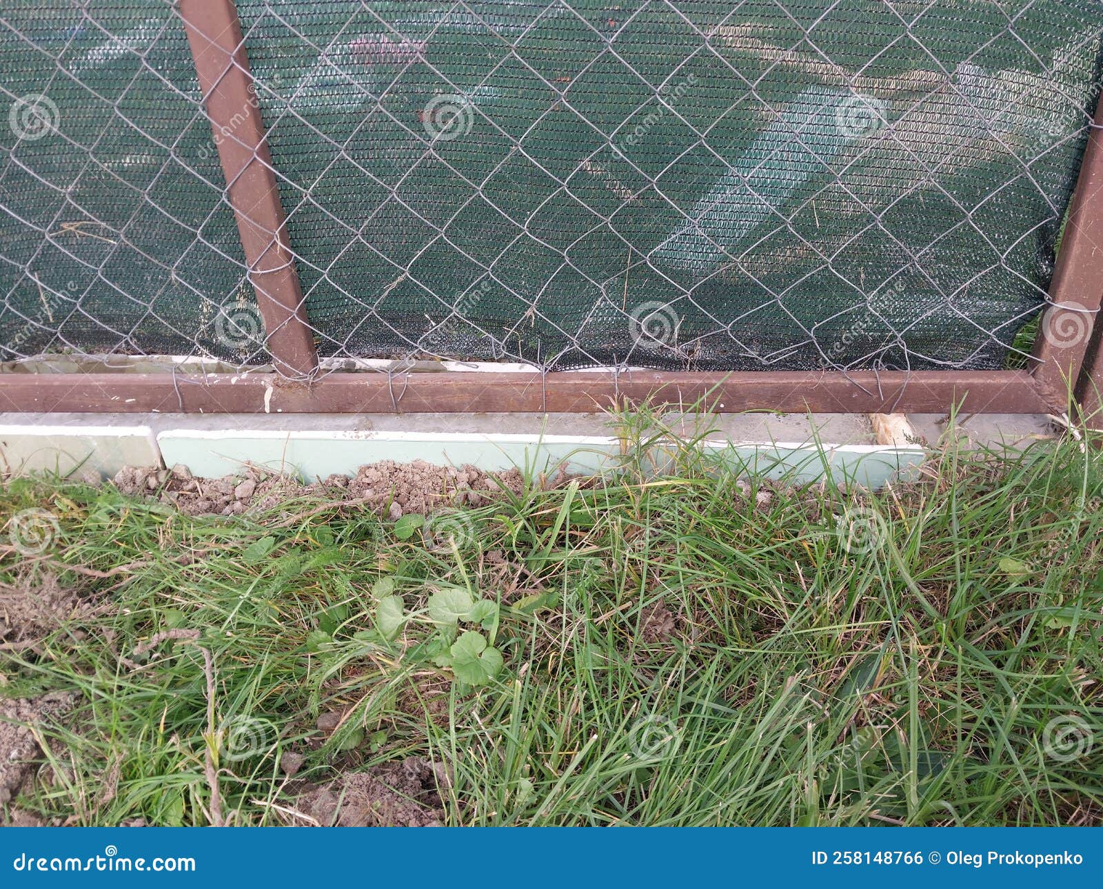 Construction of a Strip Foundation for a Fence Stock Photo - Image of ...