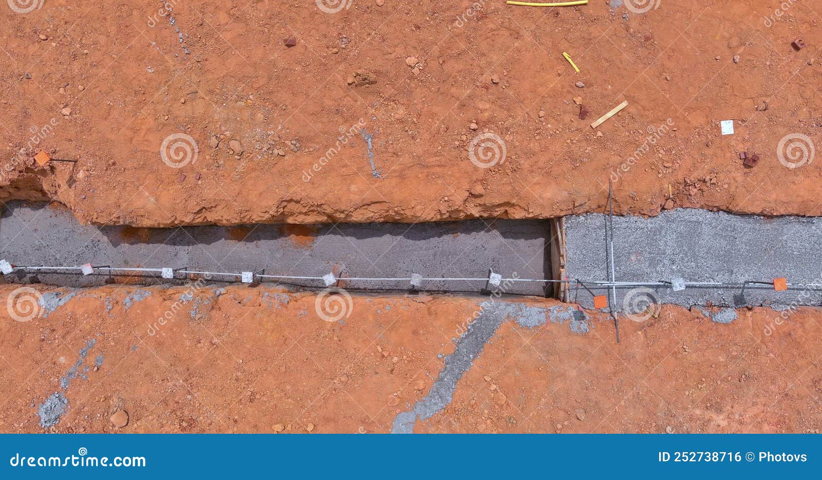 The Construction of a Strip Foundation Reinforcement Frame for a ...